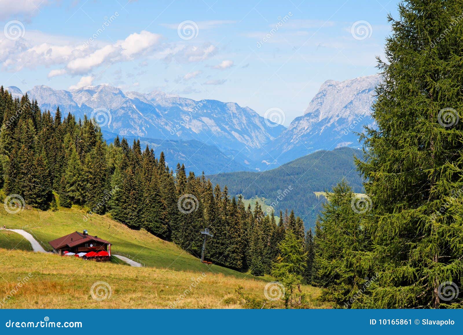 Beautiful Alpine Landscape in Austria Stock Image - Image of home ...