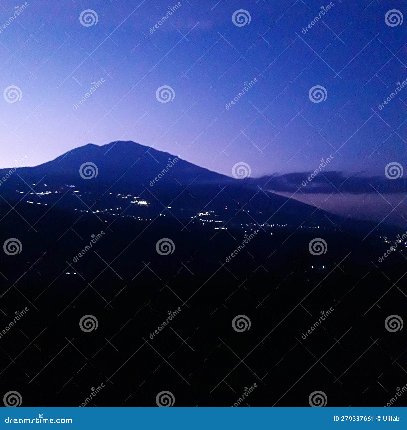 Beautiful and Amazing View from the Top of Mount Lawu on the Indonesian ...