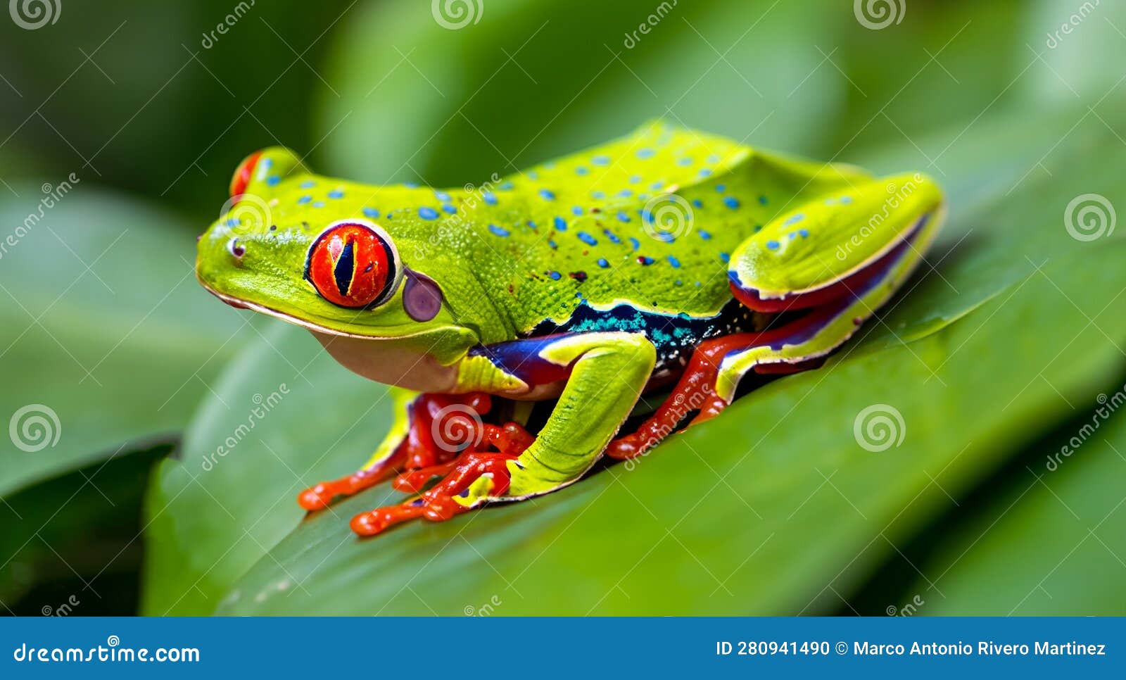 Amazon Frog In A White Background Royalty-Free Stock Photography ...