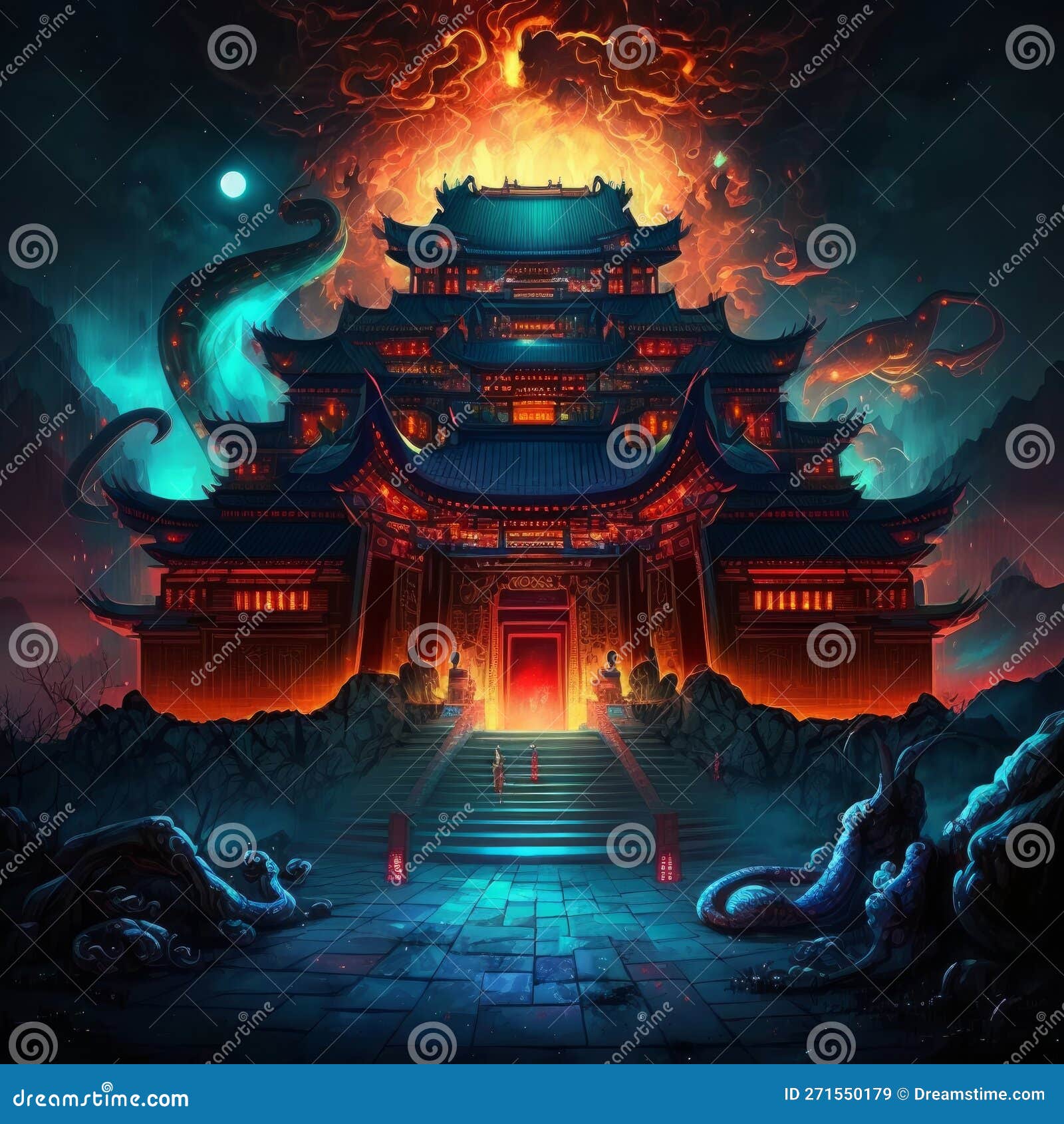 A Beautiful Ancient China Open Field View of a Crazy and Evil ...