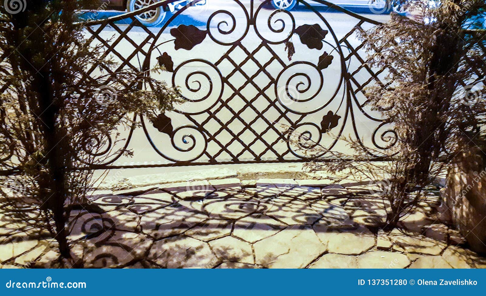 Architectural Details. Beautiful Decorative Lattice Stock Photo - Image ...