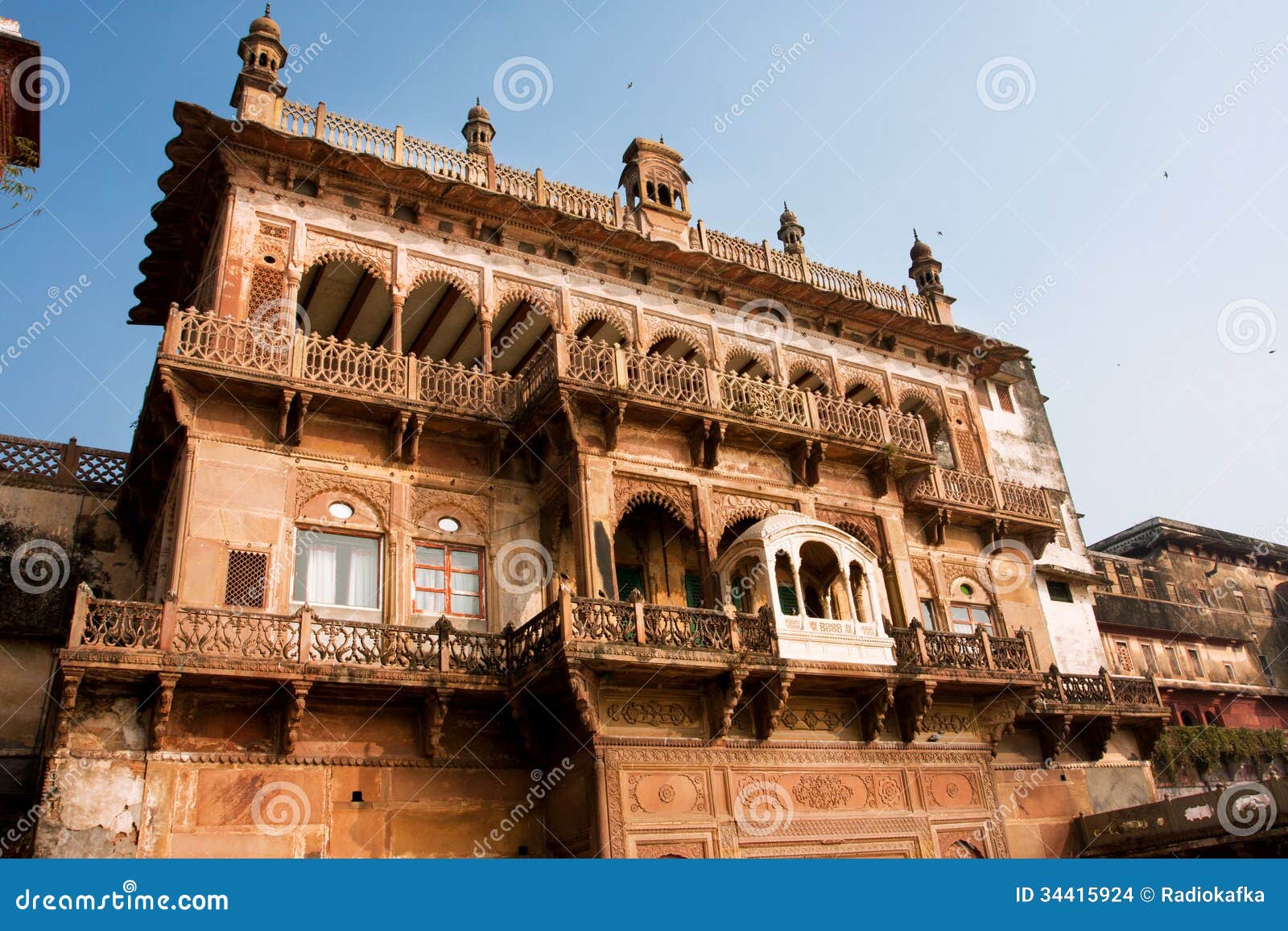 Beautiful Ancient Ramnagar Fort in Varanasi, India Stock Photo - Image ...