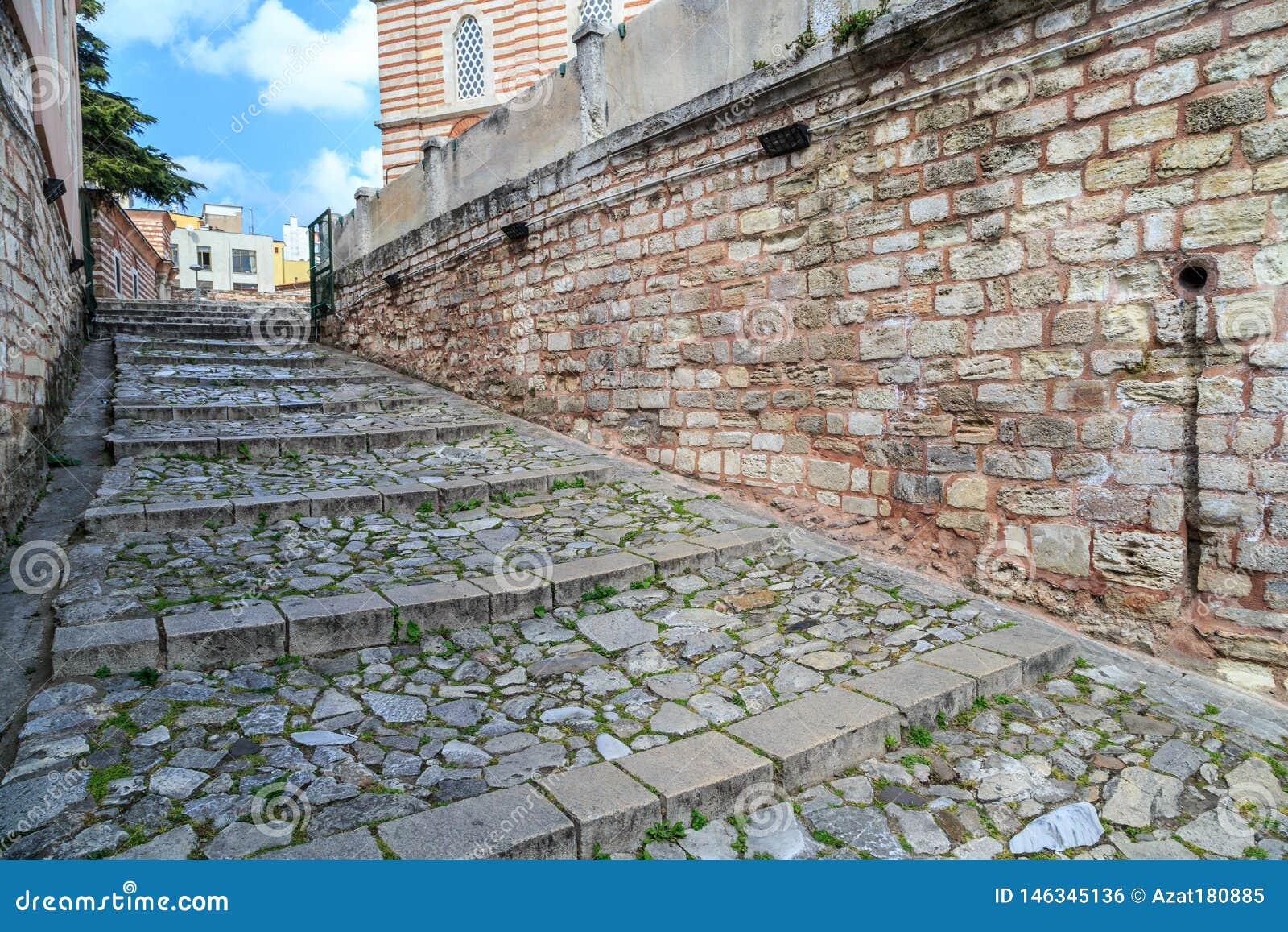 Beautiful Ancient Stairs of Istanbul. Stock Photo - Image of design ...