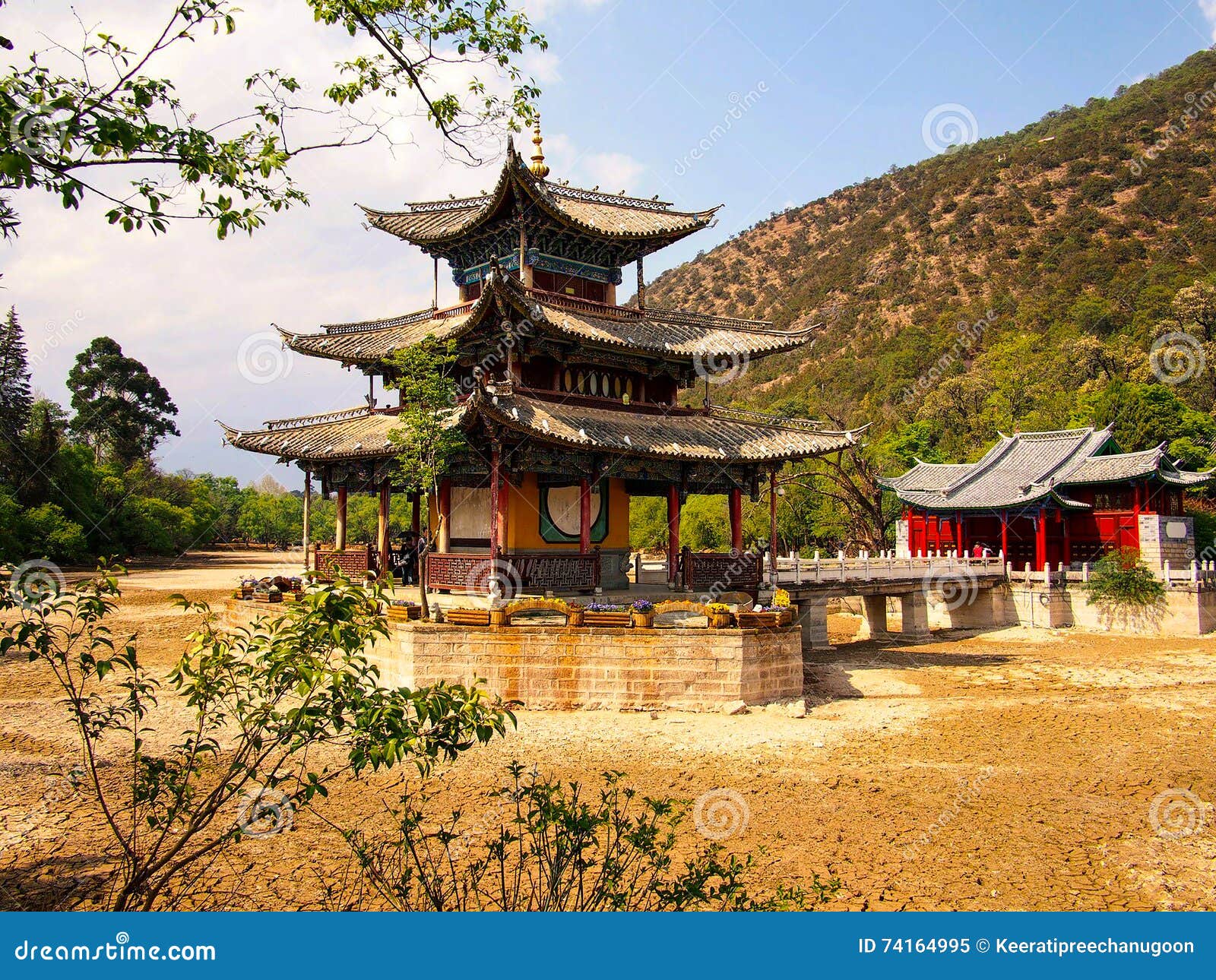 Beautiful Ancient Temple on the Seaside, China - Stock Image Stock ...