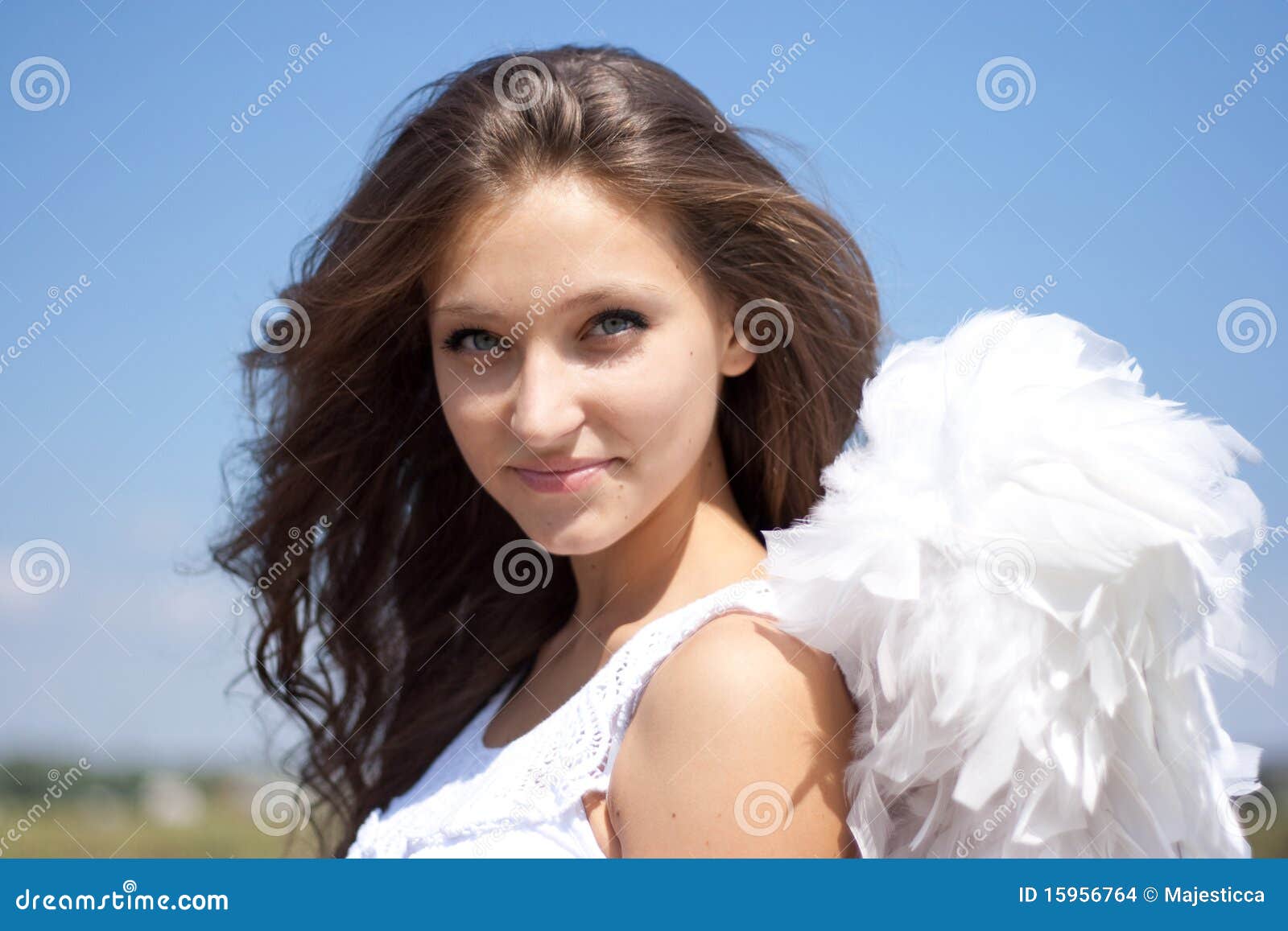 Beautiful angel girl stock photo. Image of innocent, faith - 15956764
