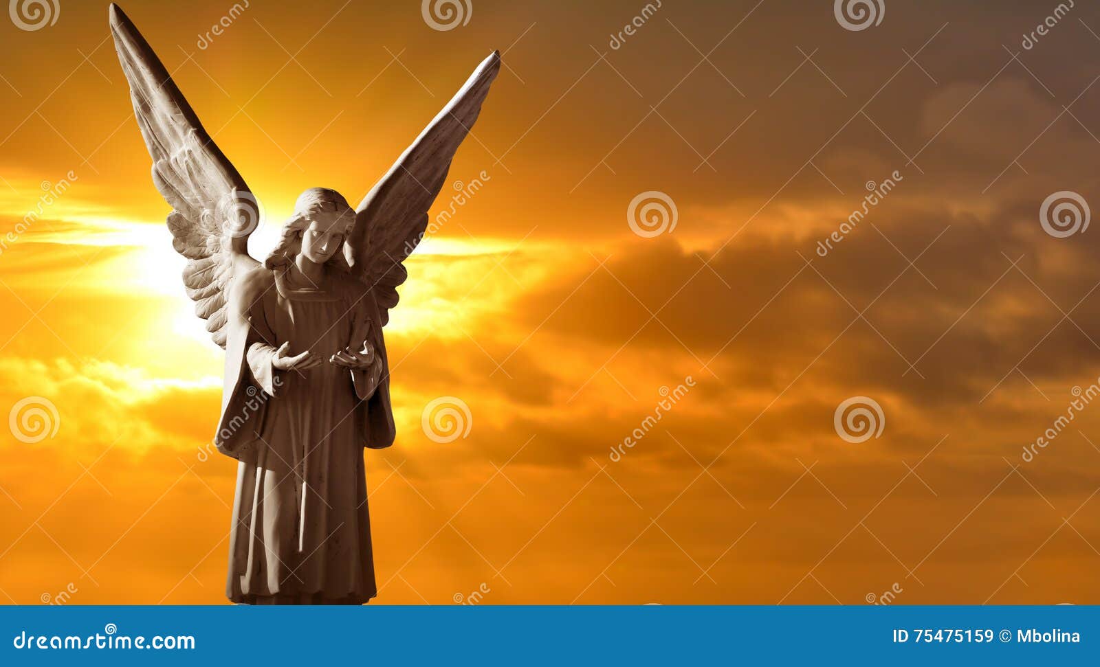 Beautiful angel in heaven stock image. Image of pure - 75475159