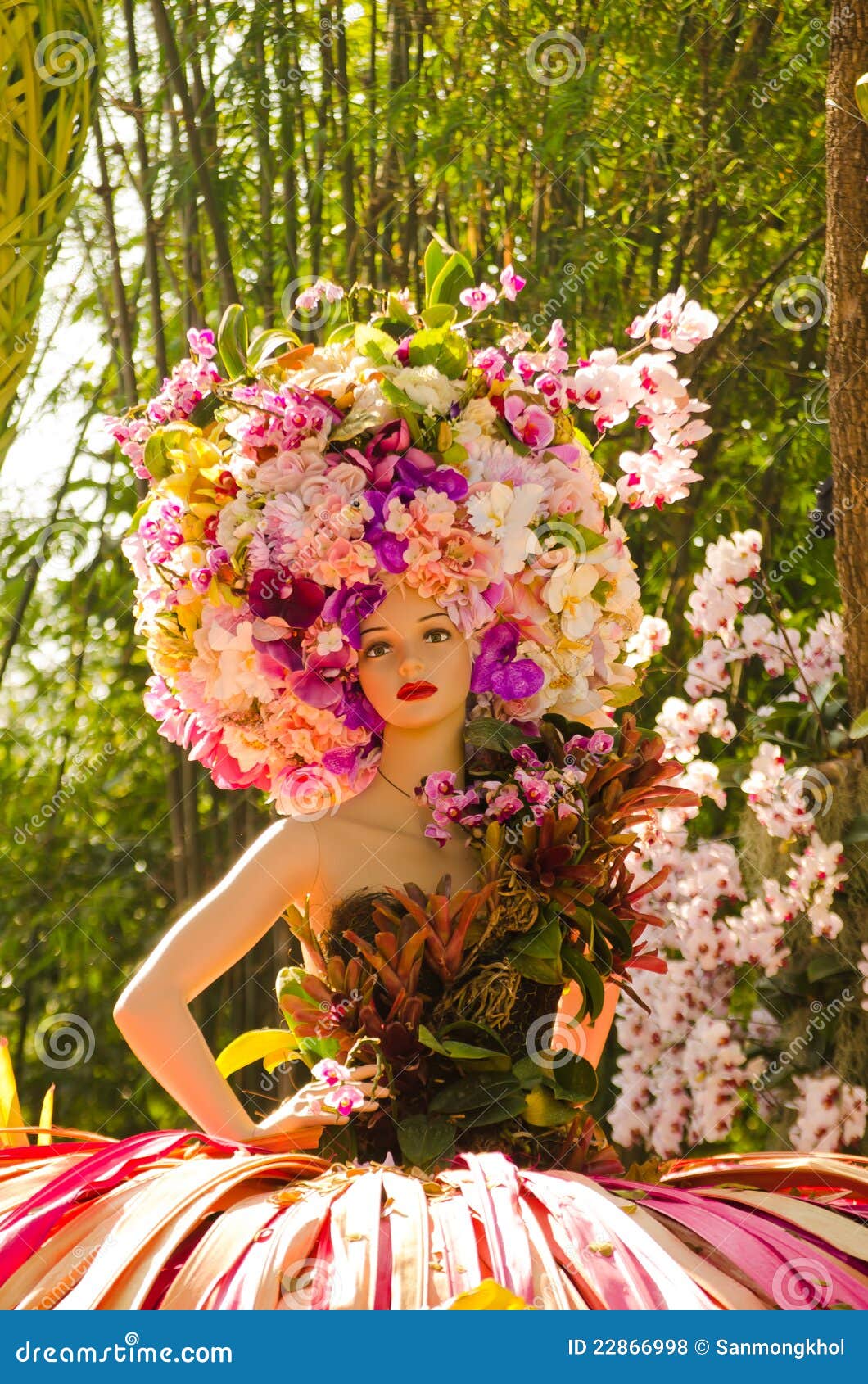 Beautiful Angel Model Show in Royal Flora 2011. Stock Photo - Image of ...