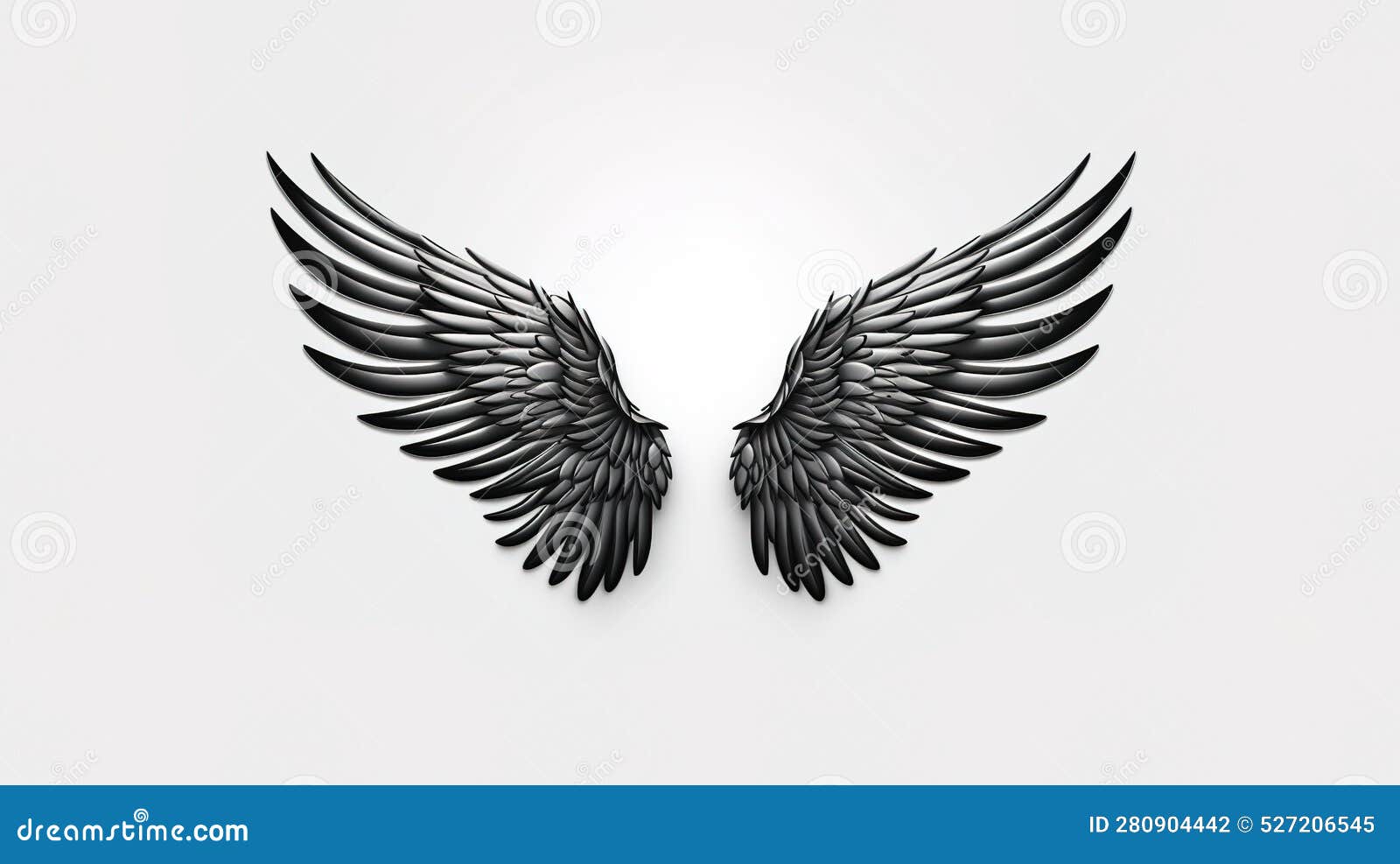 Beautiful Angel Wing Pattern Design.AI Generated Stock Illustration ...