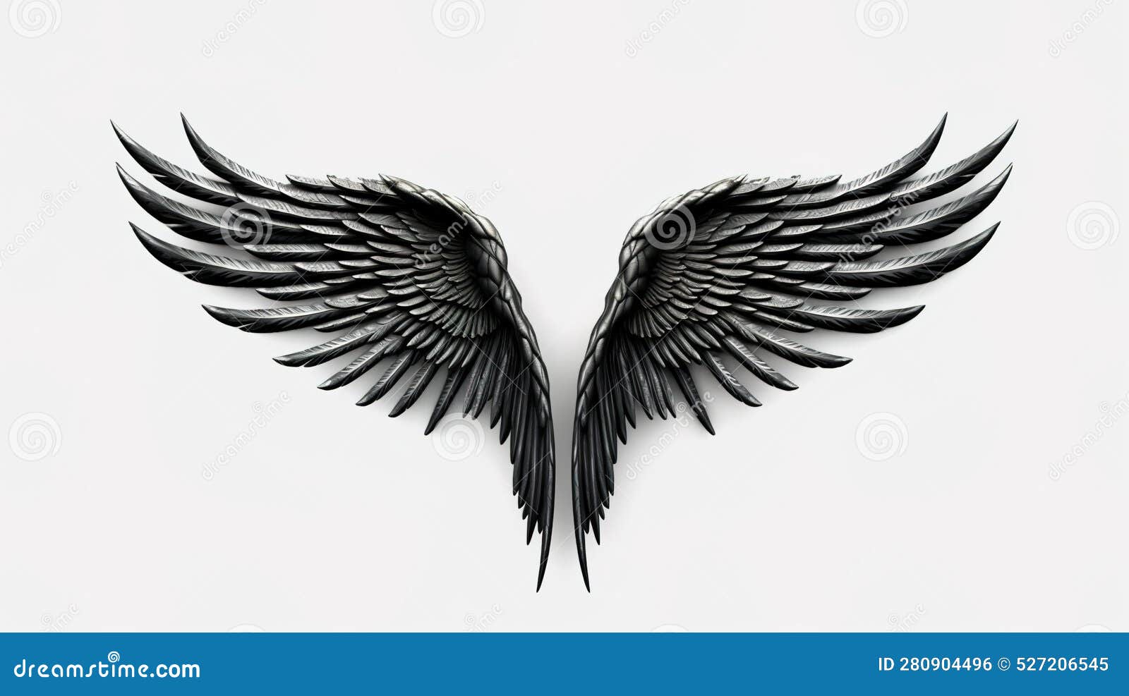 Beautiful Angel Wing Pattern Design.AI Generated Stock Illustration ...