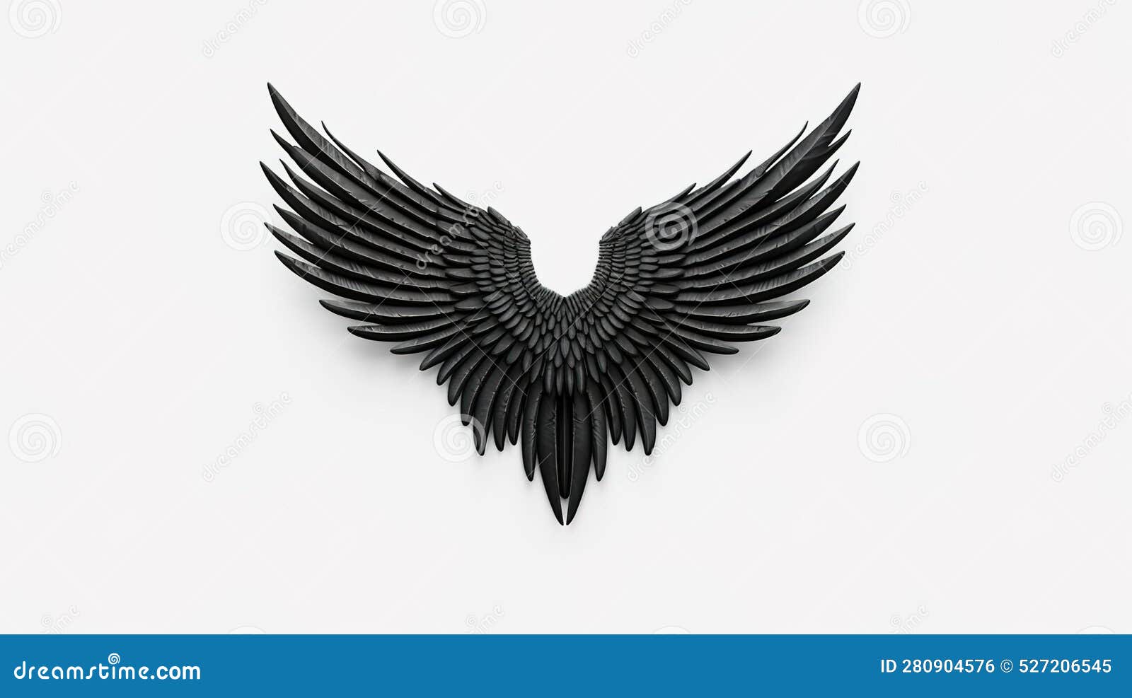 Beautiful Angel Wing Pattern Design.AI Generated Stock Illustration ...