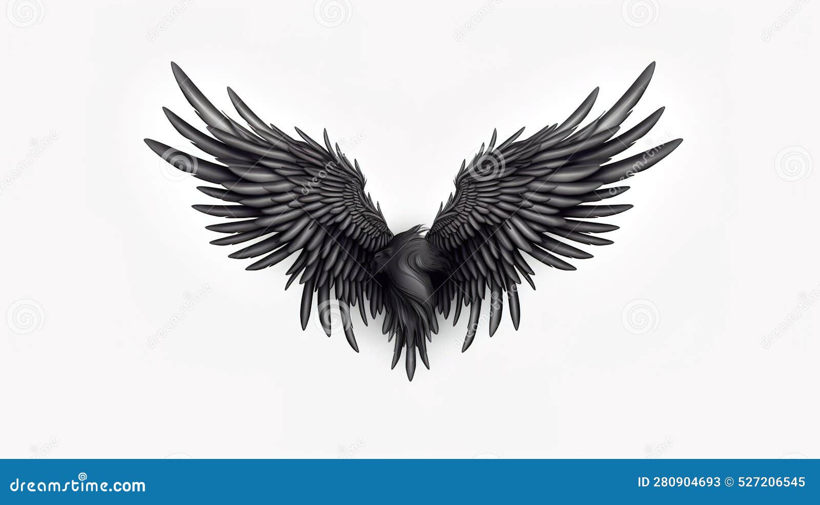Beautiful Angel Wing Pattern Design.AI Generated Stock Illustration ...