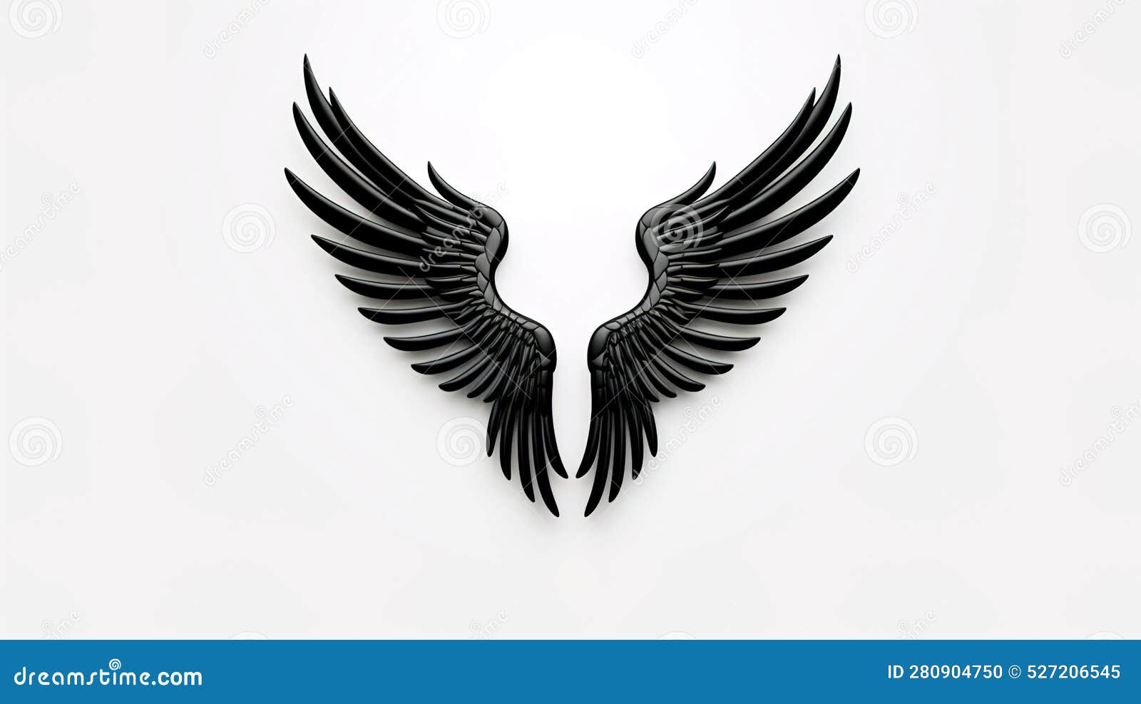 Beautiful Angel Wing Pattern Design.AI Generated Stock Illustration ...