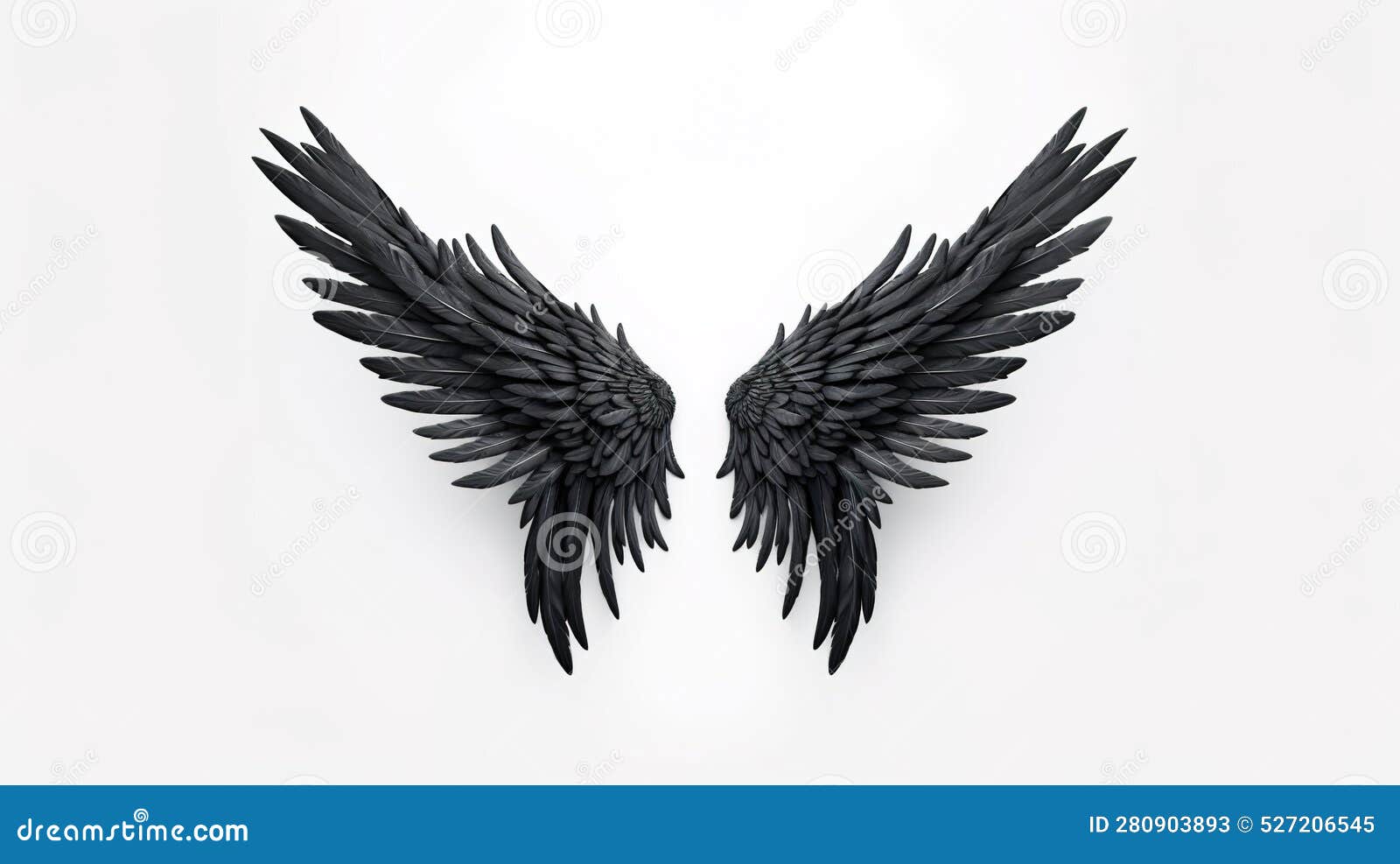 Beautiful Angel Wing Pattern Design.AI Generated Stock Illustration ...