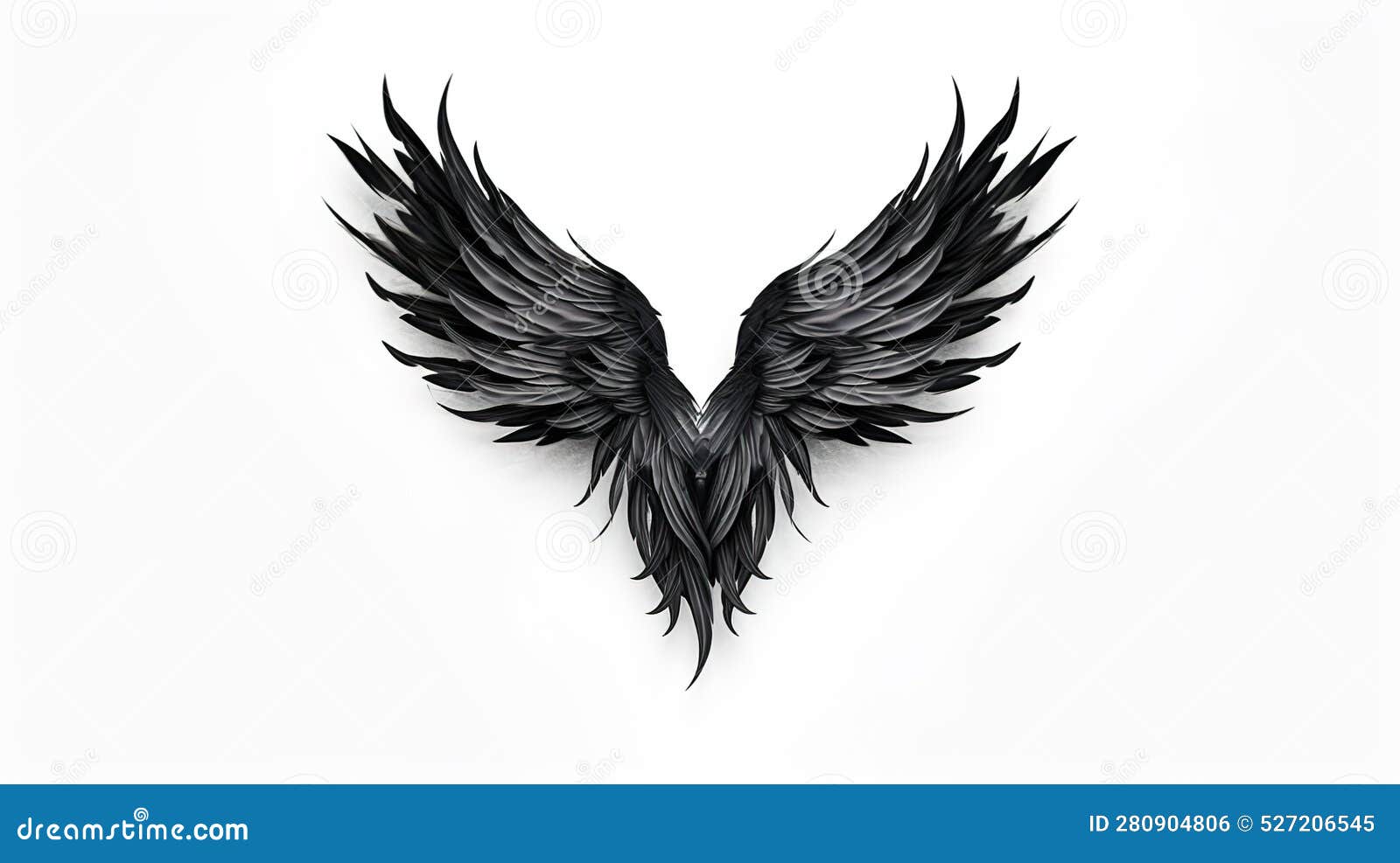 Beautiful Angel Wing Pattern Design.AI Generated Stock Illustration ...