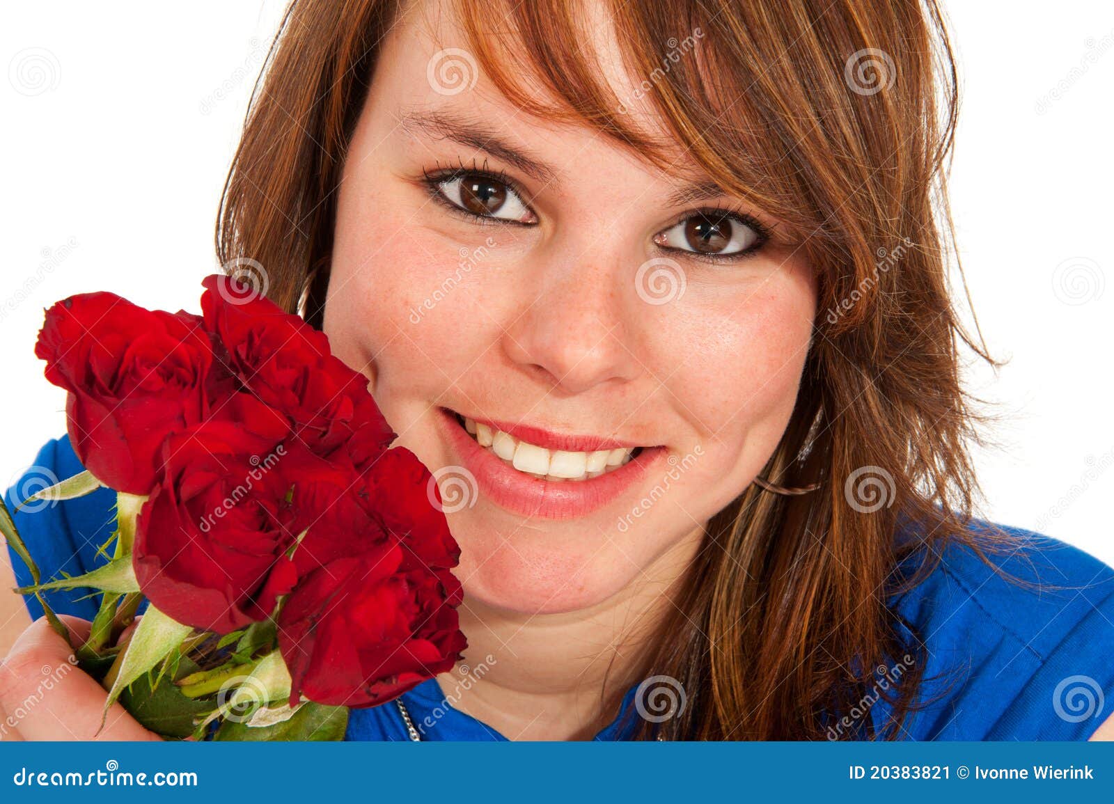 Beautiful Angry Girl with Rose Stock Image - Image of shirt, angry ...