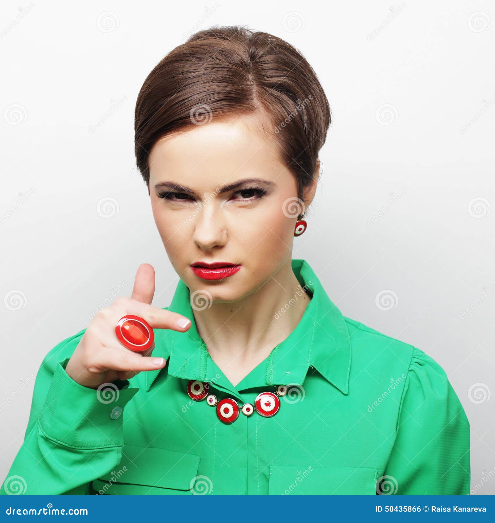 Beautiful angry woman stock photo. Image of mobile, adult - 50435866
