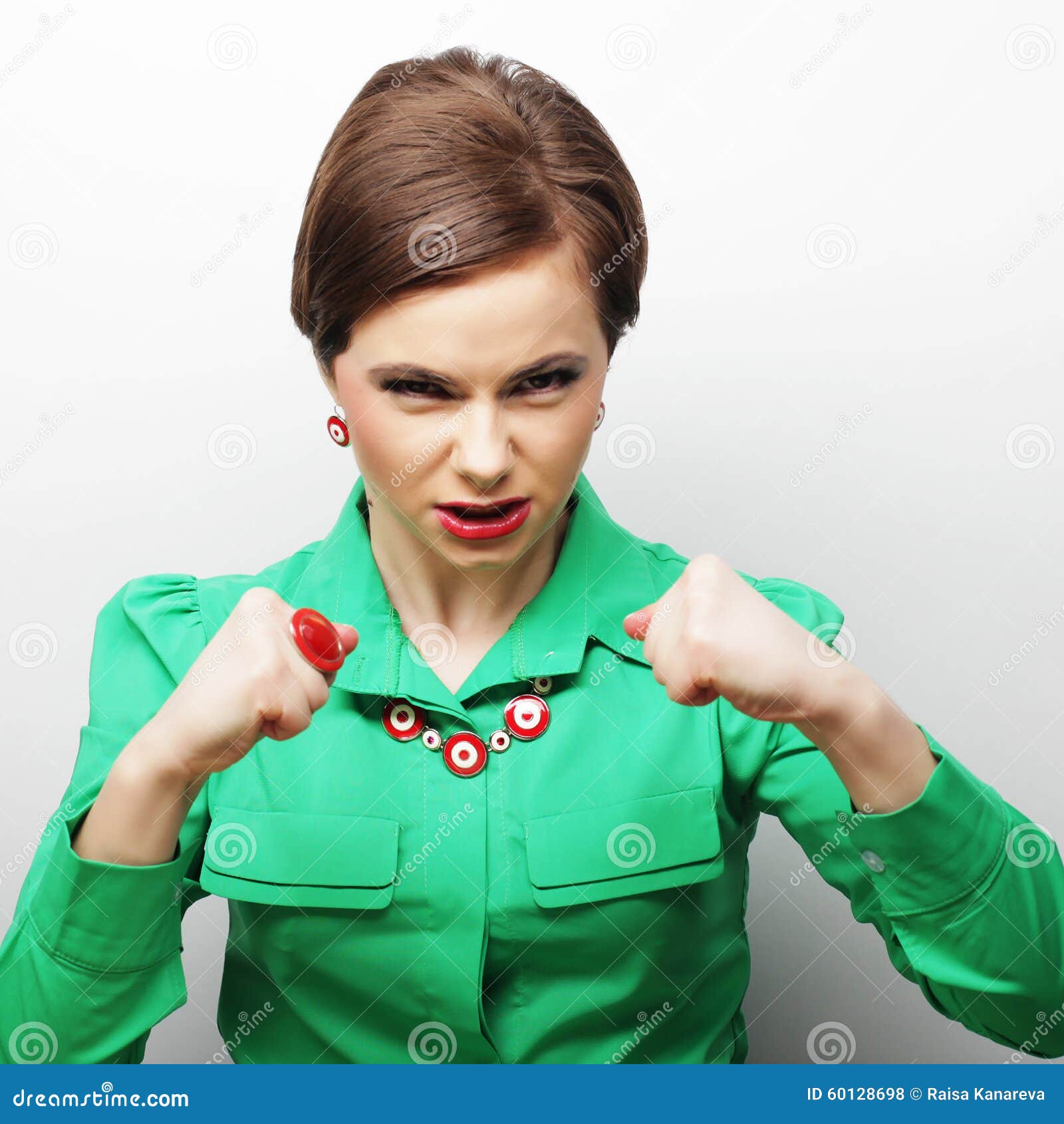 Beautiful angry woman stock photo. Image of mobile, female - 60128698