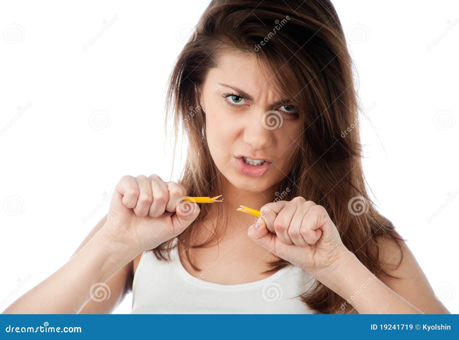 Beautiful Angry Young Woman Royalty Free Stock Images - Image: 19241719