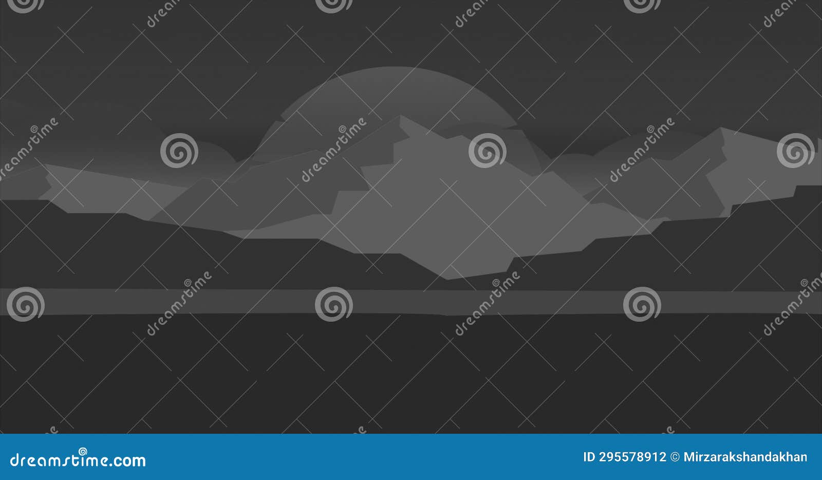 Beautiful Animated Nature Landscape in Vertical High Resolution. Stock ...