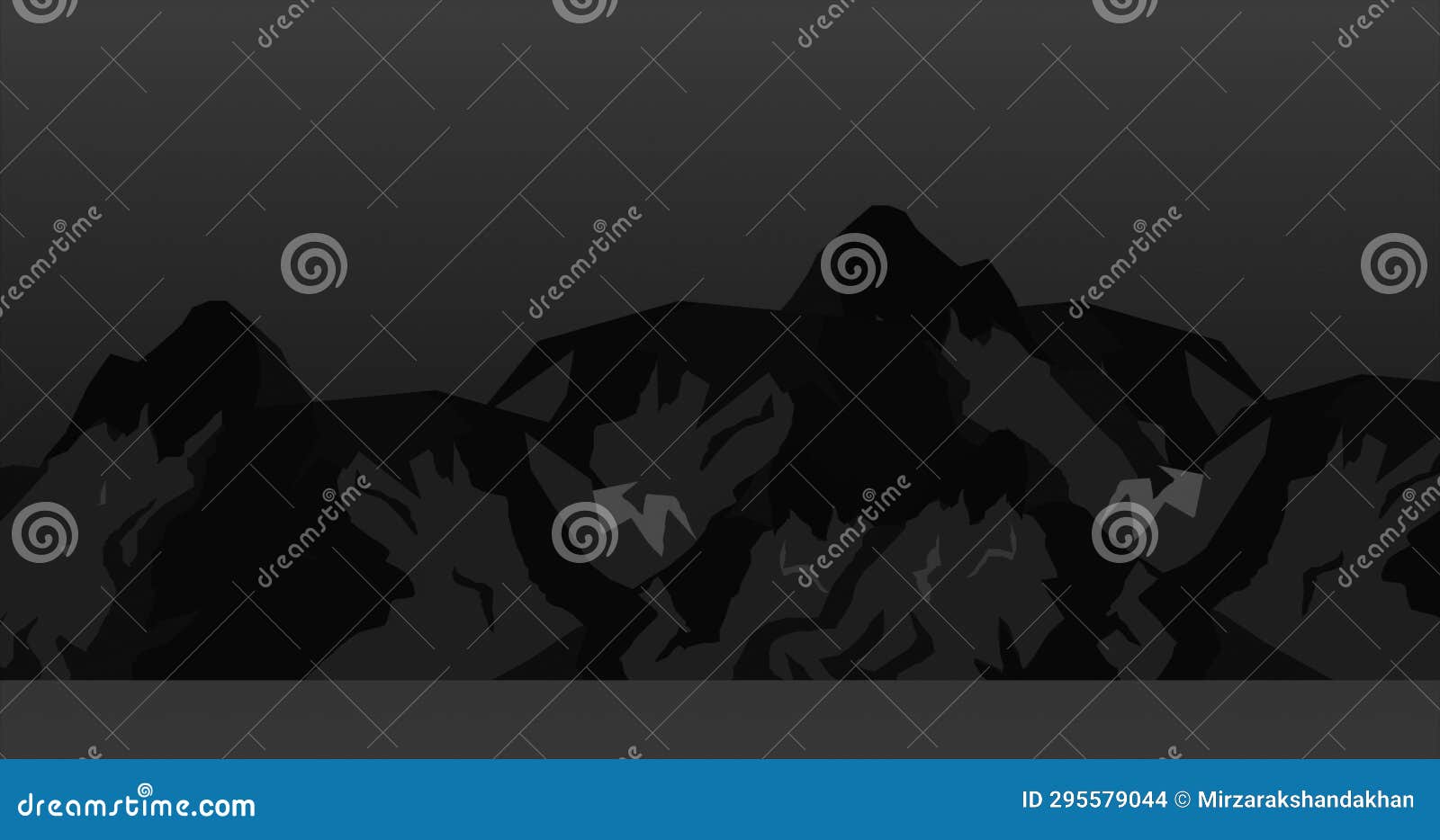 Beautiful Animated Nature Landscape In Vertical High Resolution. Stock ...