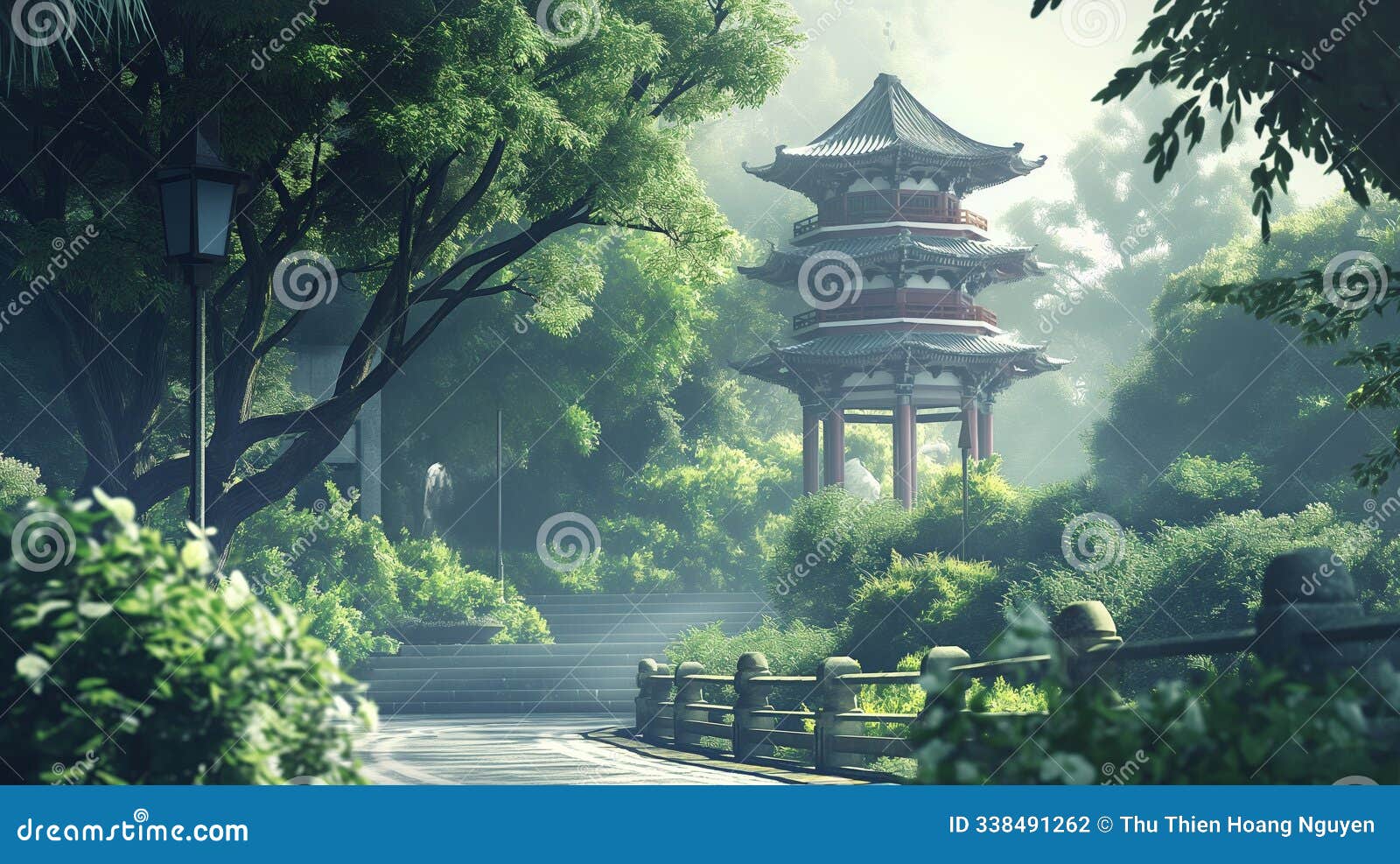 Beautiful Anime Background Stock Image | CartoonDealer.com #338491675
