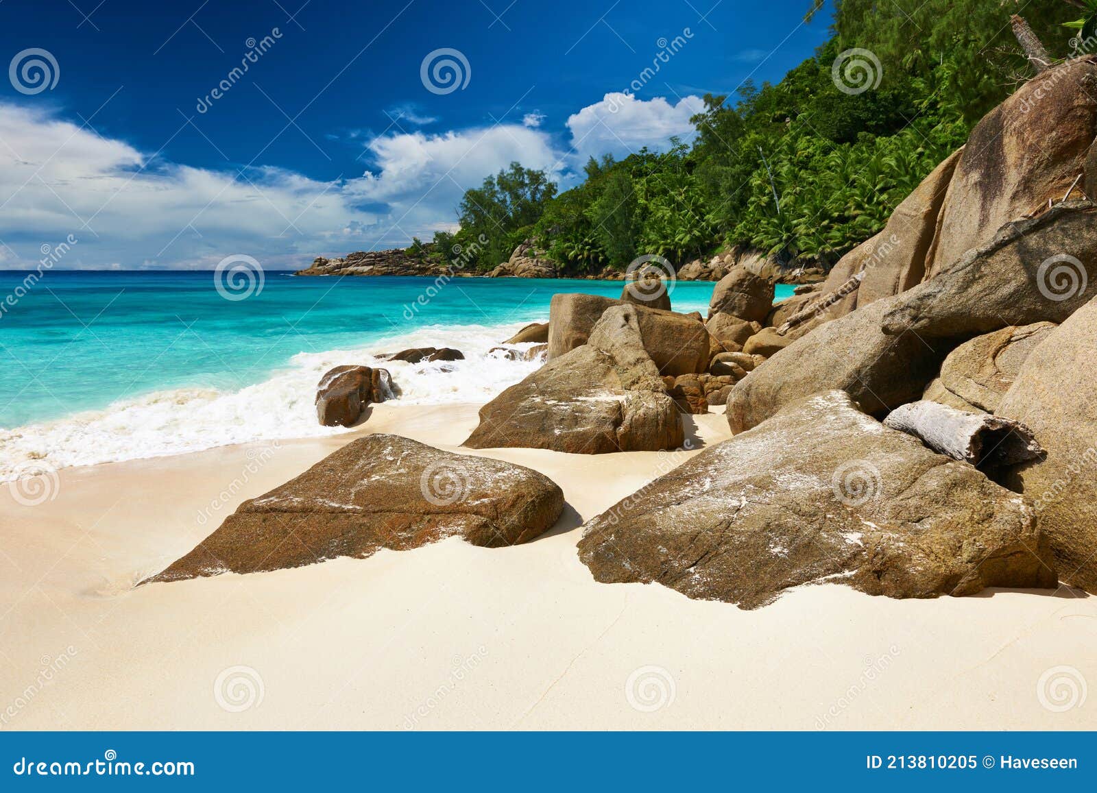 Beautiful Anse Intendance Beach at Seychelles Stock Image - Image of ...