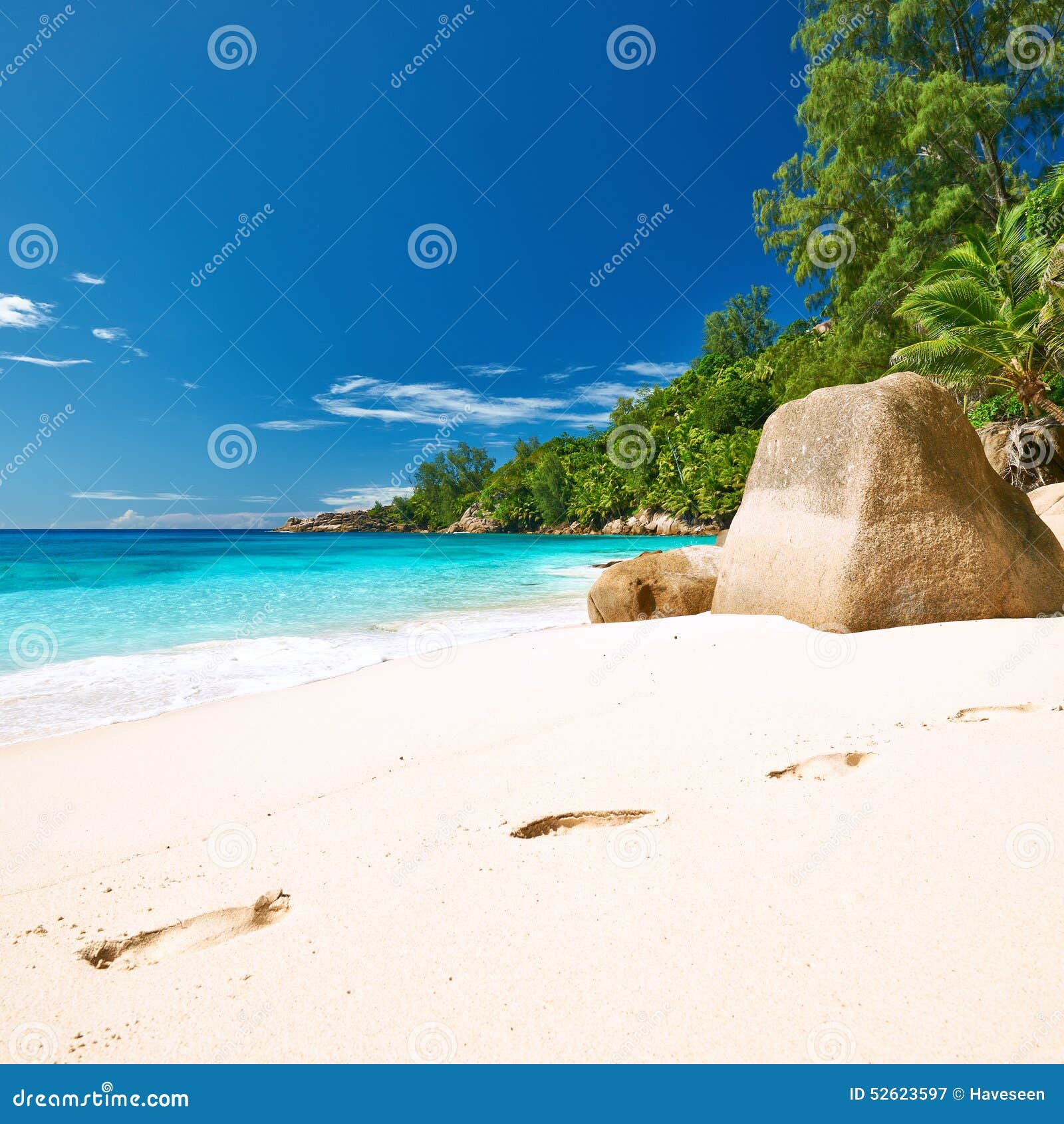 Beautiful Anse Intendance Beach at Seychelles Stock Image - Image of ...