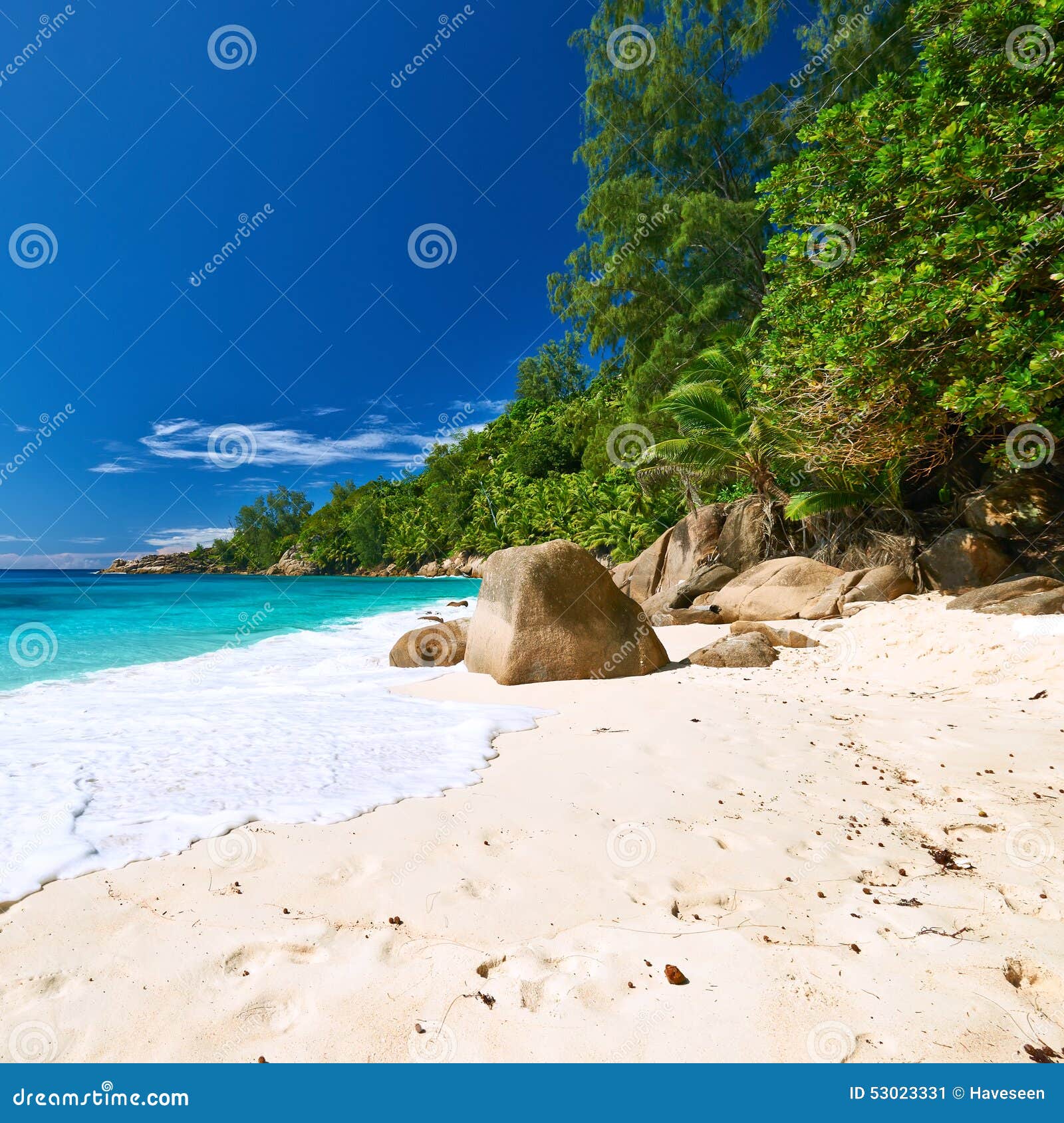 Beautiful Anse Intendance Beach at Seychelles Stock Image - Image of ...