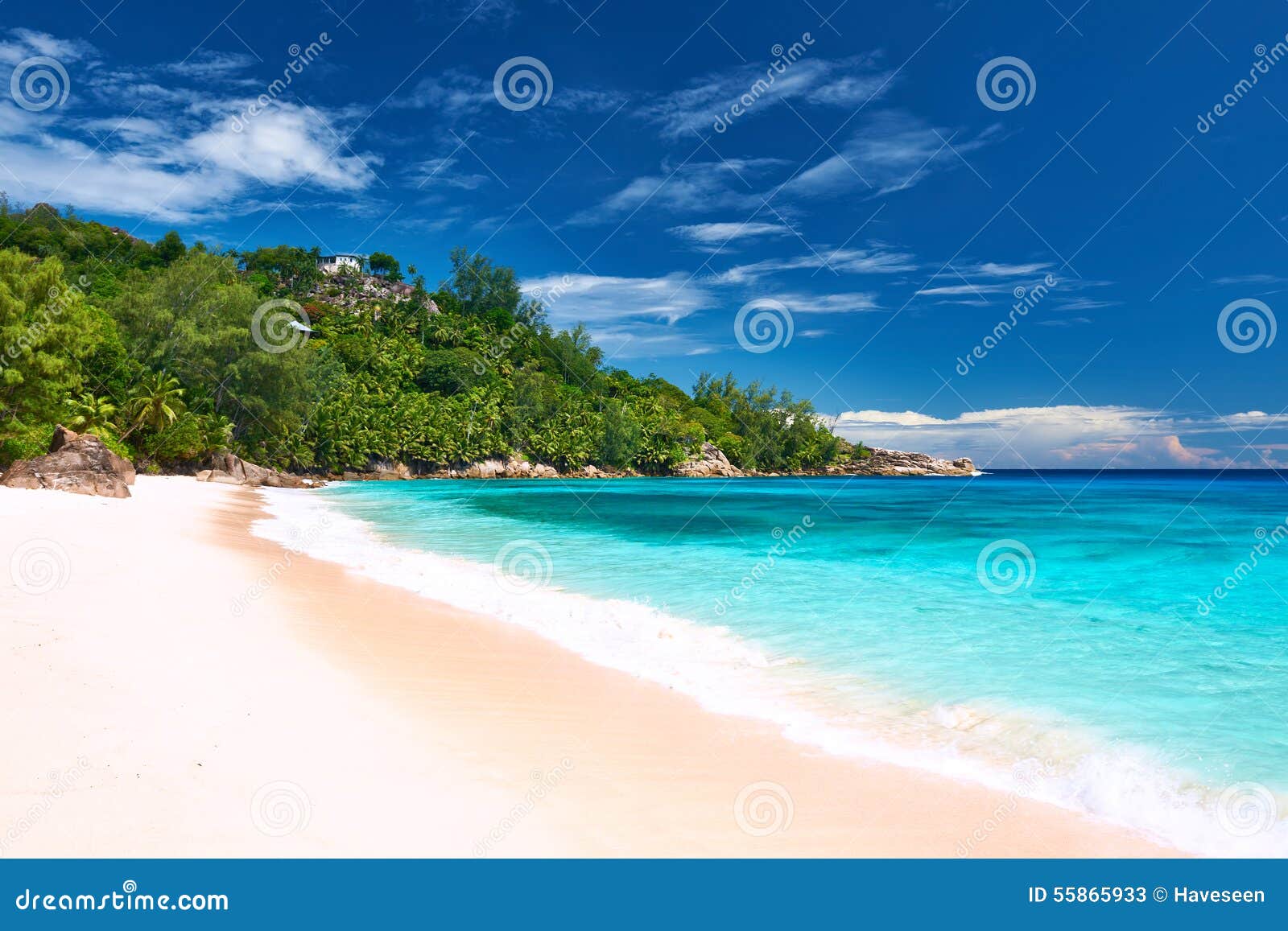 Beautiful Anse Intendance Beach at Seychelles Stock Image - Image of ...