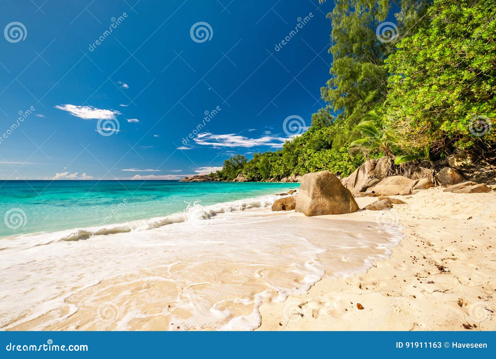 Beautiful Anse Intendance Beach at Seychelles Stock Image - Image of ...