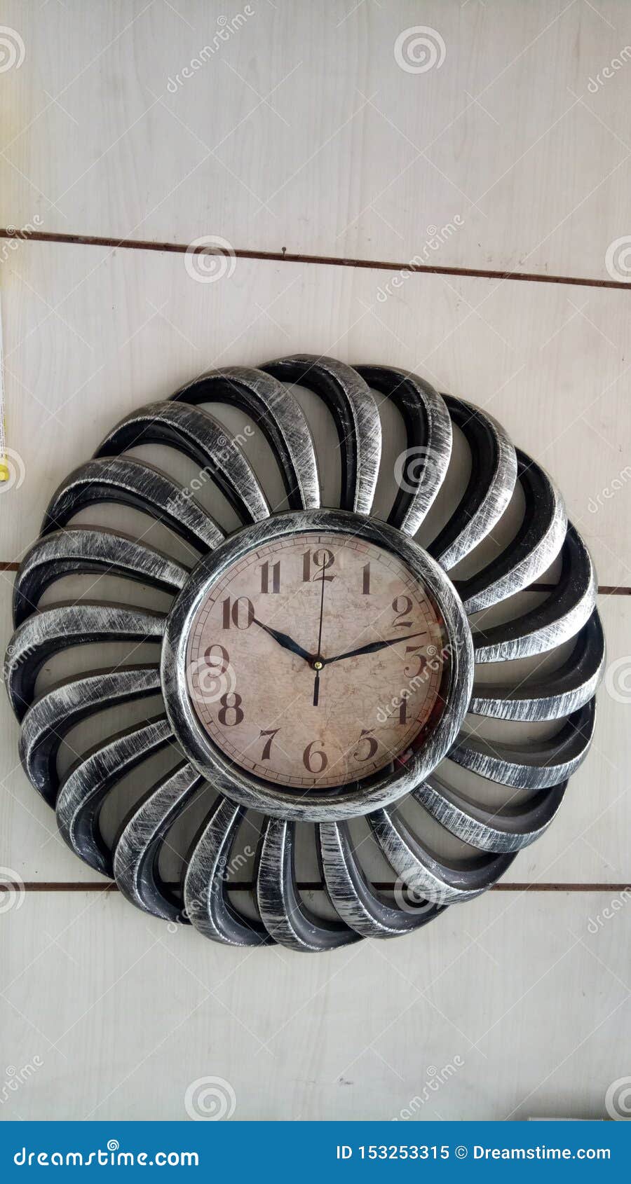 A Beautiful Antique Style Clock Stock Image - Image of beautiful, look ...