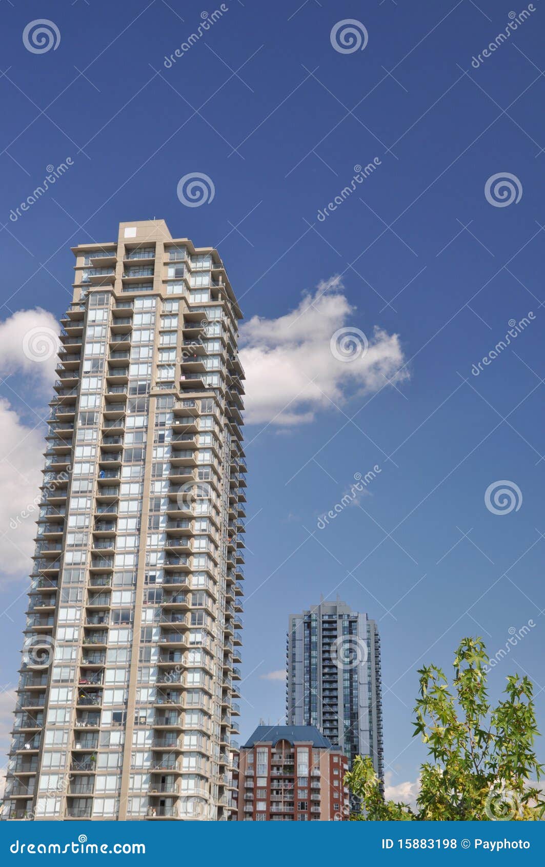 Beautiful Apartment Building in Canada Stock Photo - Image of building ...