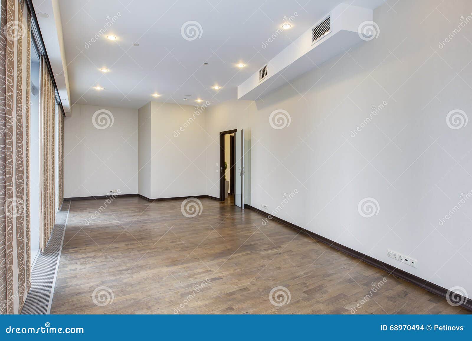 Beautiful Apartment, Interior, Empty Room Stock Photo - Image of white ...