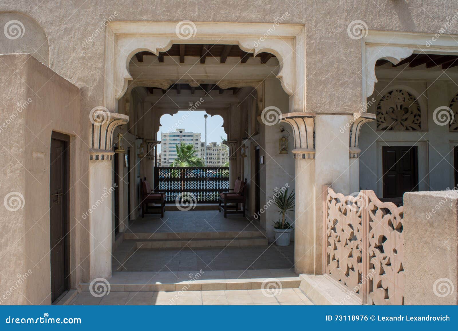 Beautiful Arabian Designed Balcony Stock Photo - Image of balcony ...