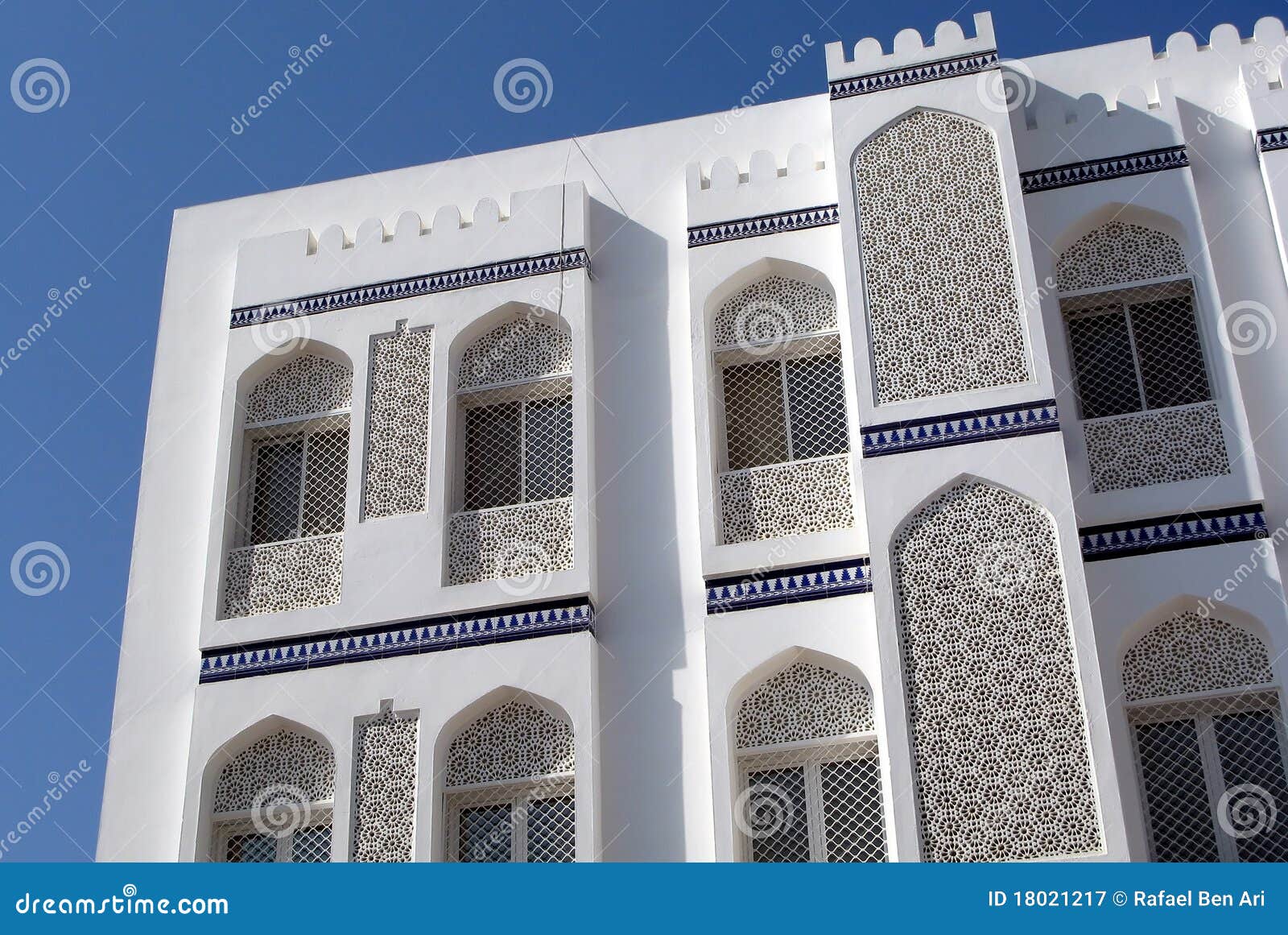 Beautiful Arabic Architecture in Oman Stock Image - Image of shia ...