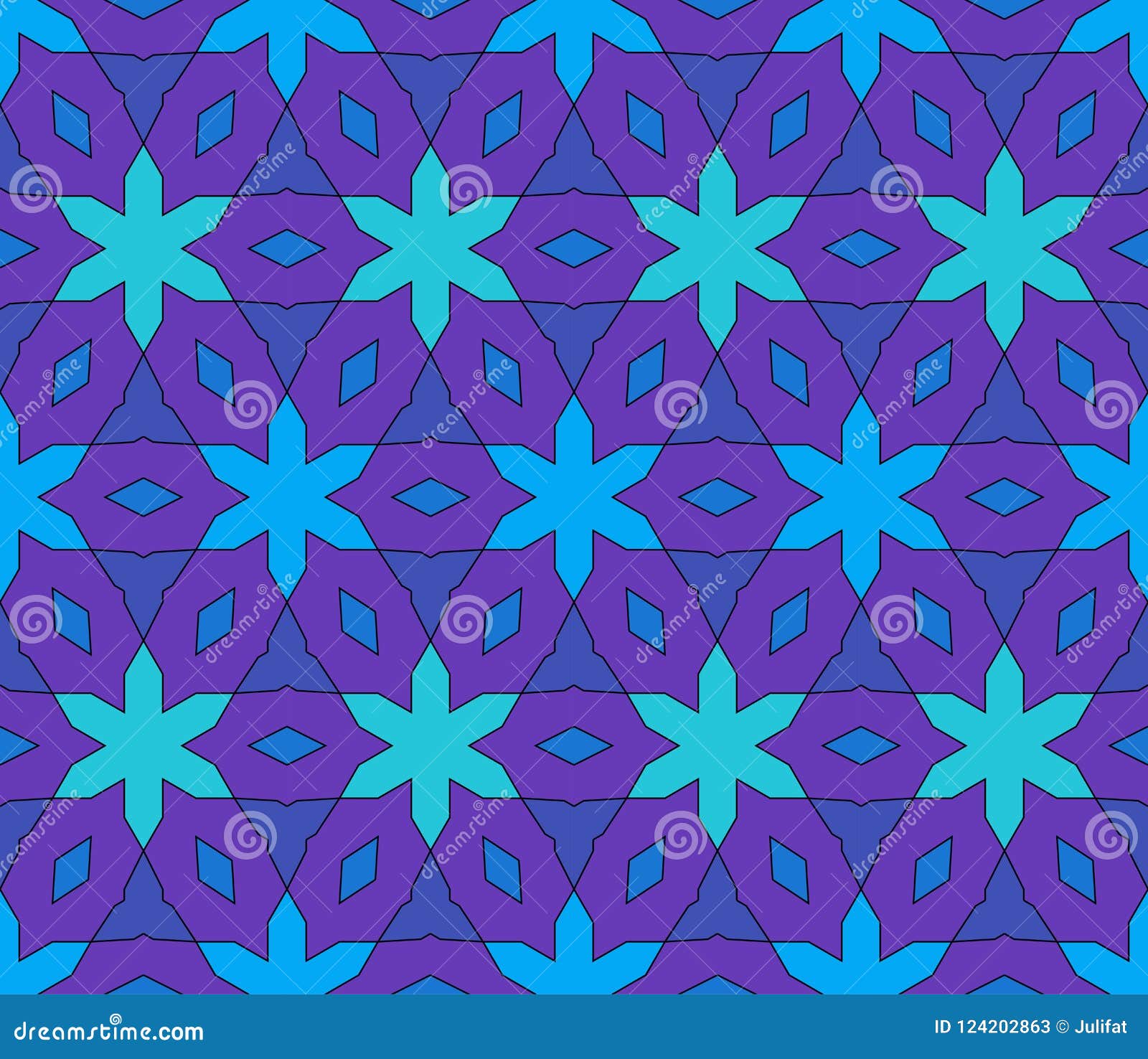 Beautiful Arabic Design Template with Seamless Arabic Pattern. Abstract ...