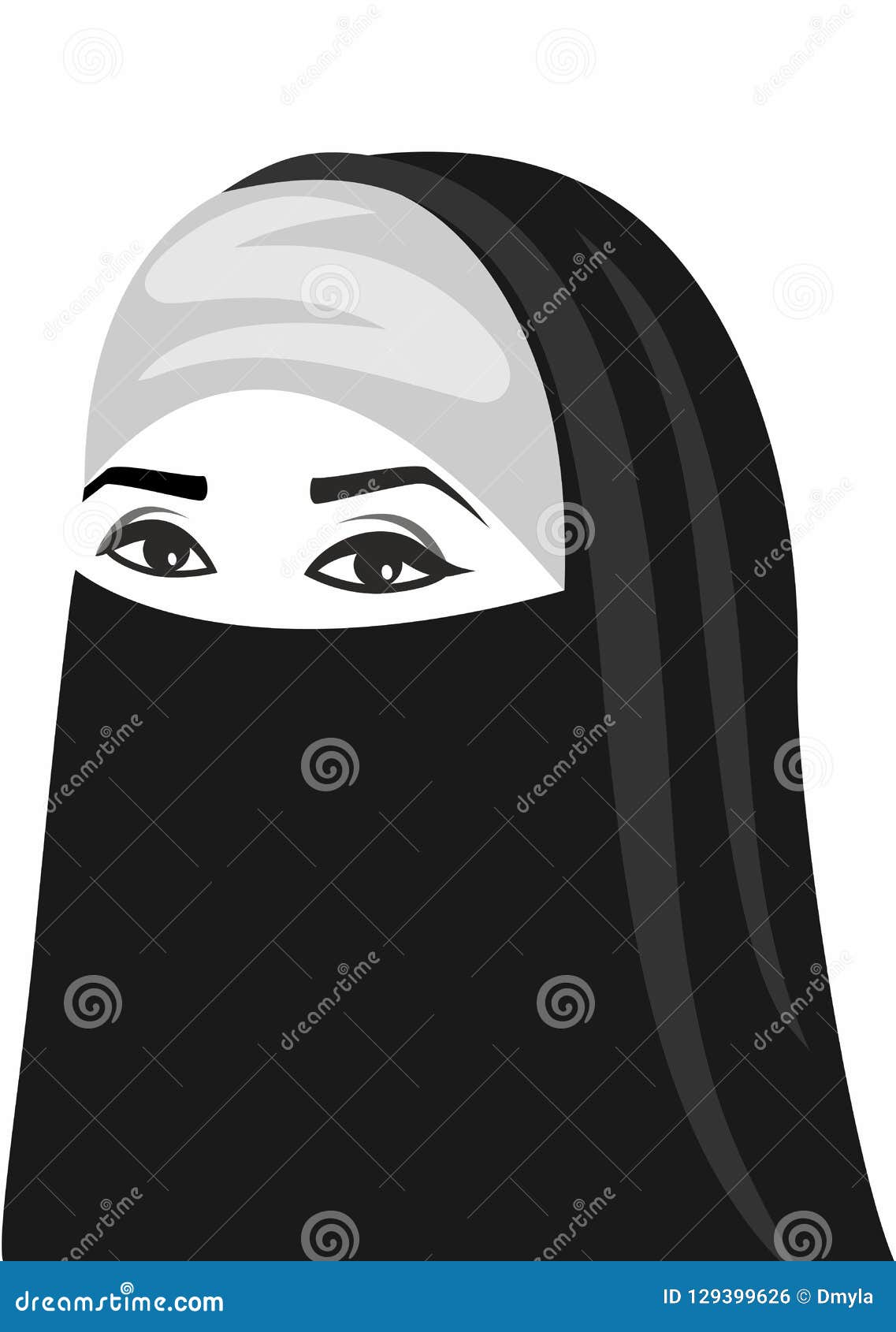Arabic Woman Banners Set Vector Illustration | CartoonDealer.com #97310054