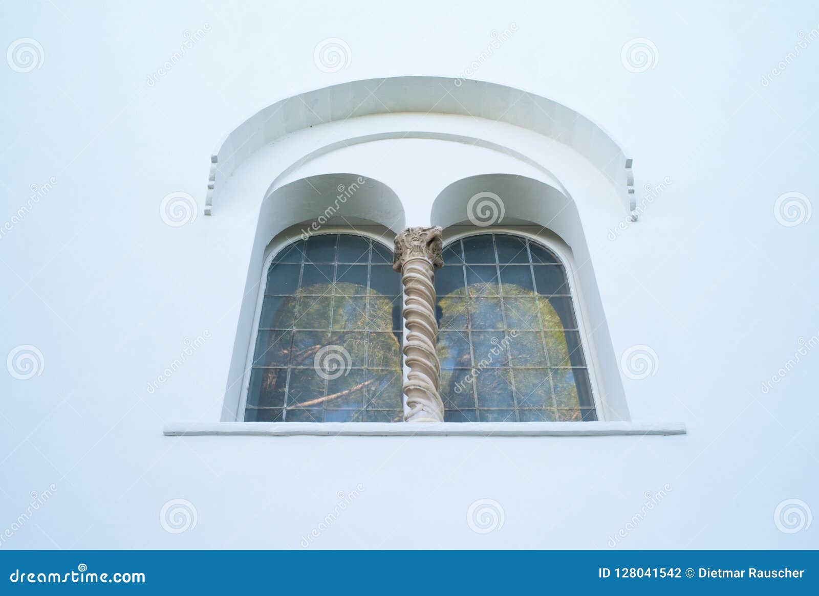 Beautiful Arched Window of the Villa San Michele on Capri Stock Photo ...