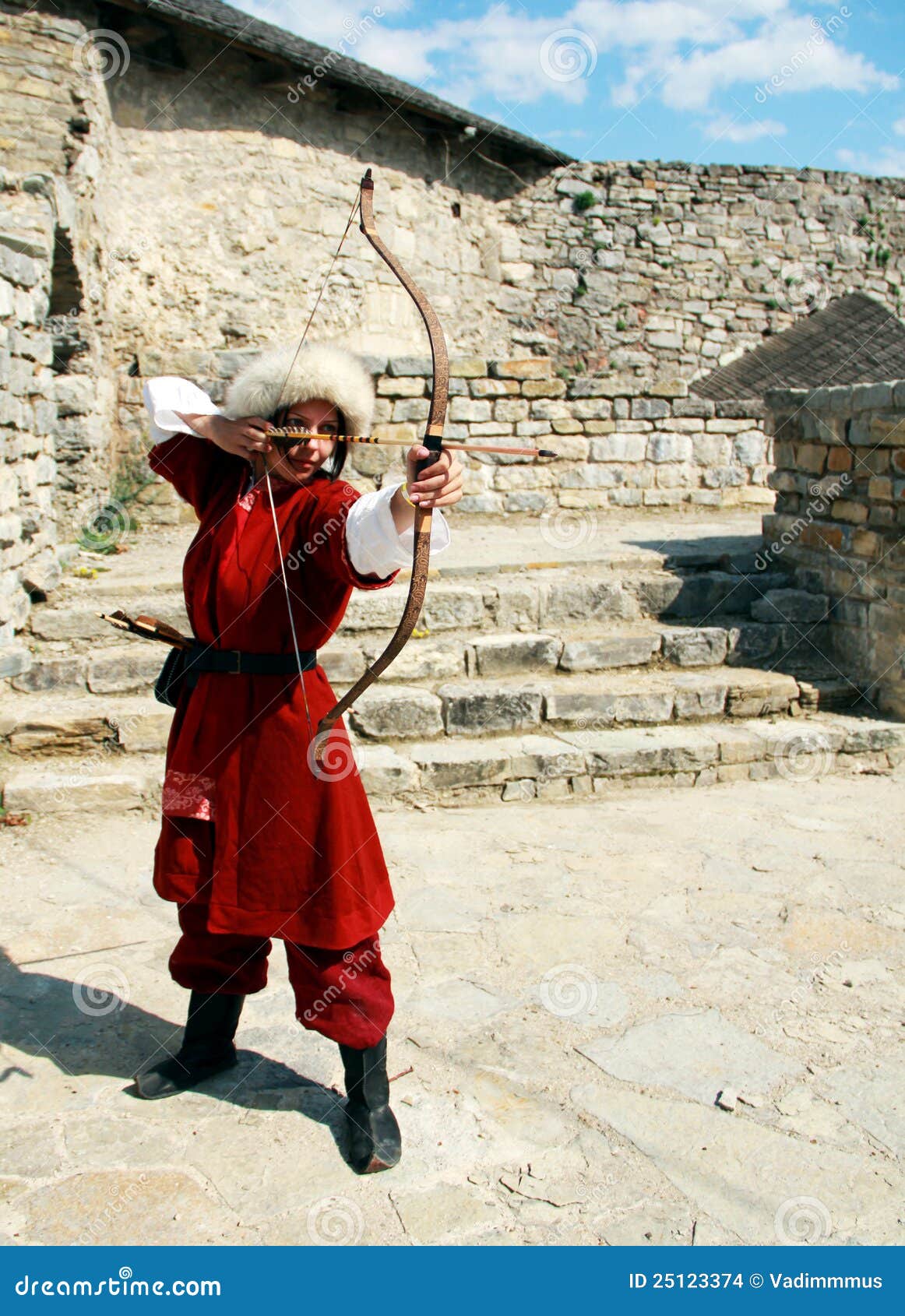 Beautiful archer stock photo. Image of retro, rock, iming - 25123374