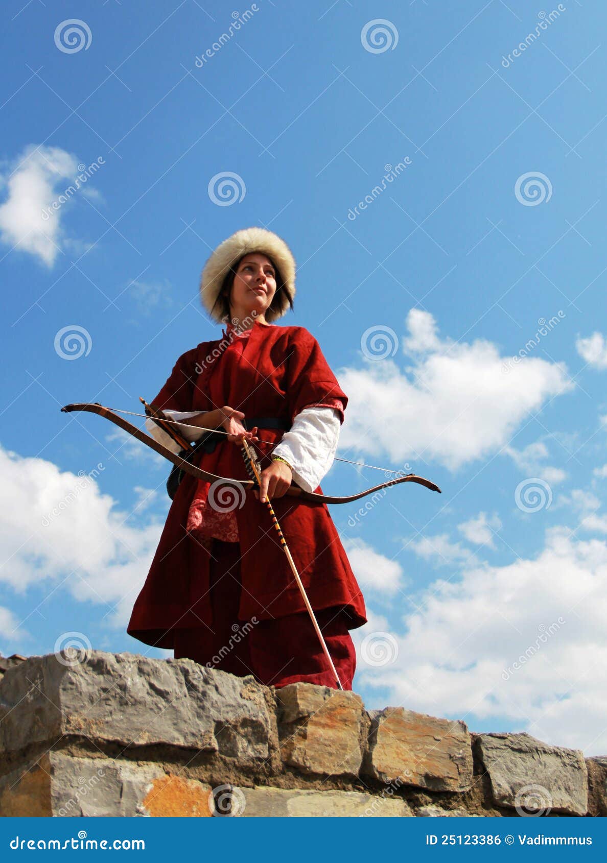 Beautiful archer stock photo. Image of human, knight - 25123386
