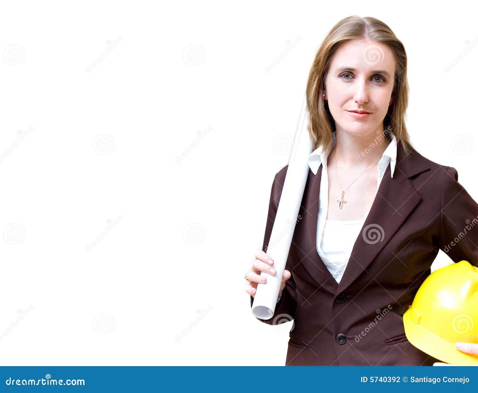 Beautiful architect woman stock photo. Image of industry - 5740392