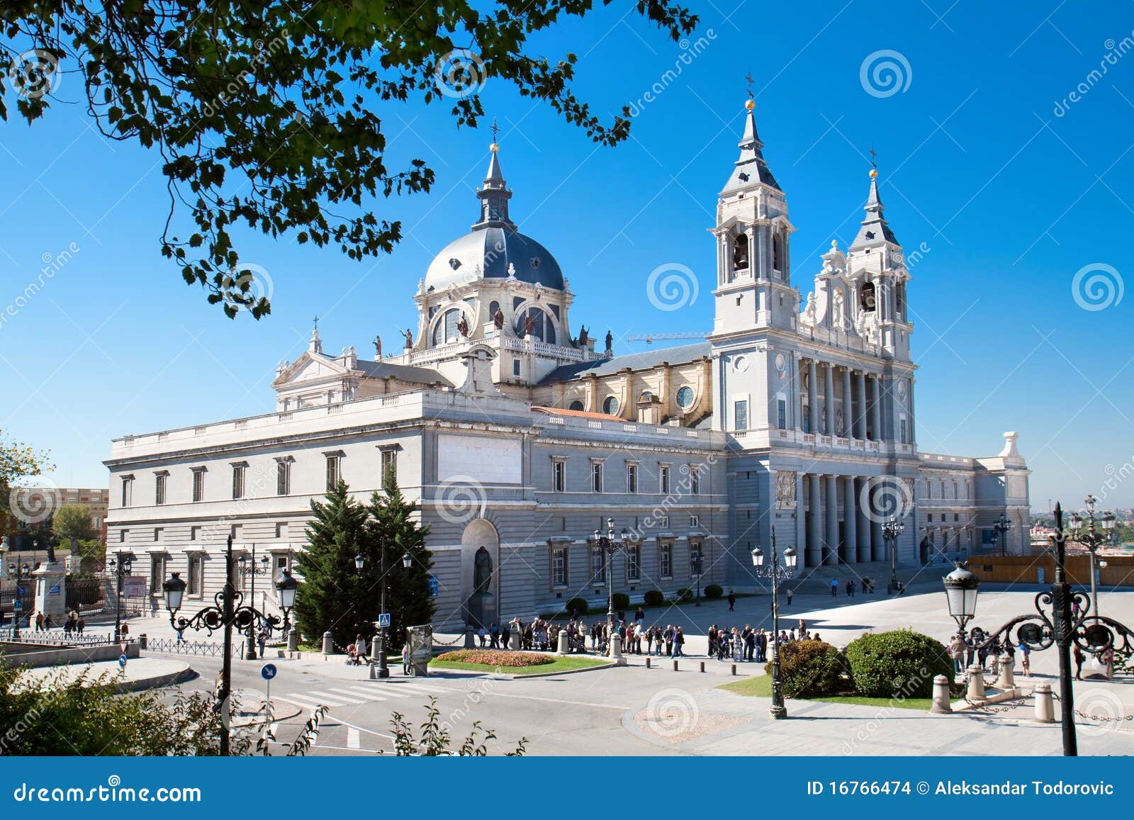 Beautiful Architecture- Cathedral Almudena Stock Photo - Image of ...