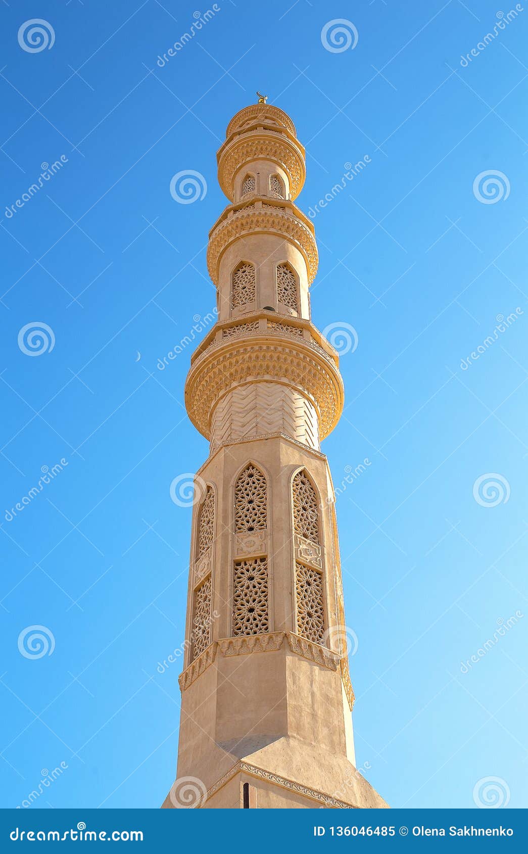 Beautiful Architecture of Mosque in Hurghada, Egypt Stock Image - Image ...
