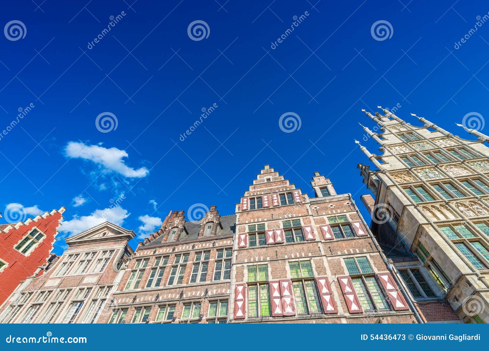 Beautiful Architecture of Gent, Belgium Stock Image - Image of ...