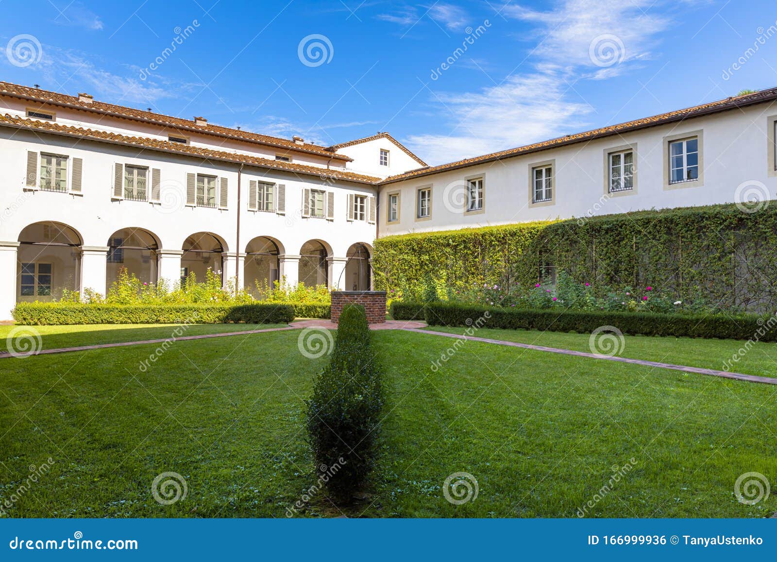 Beautiful Architecture of an Internal Yard in the Building in Lucca ...