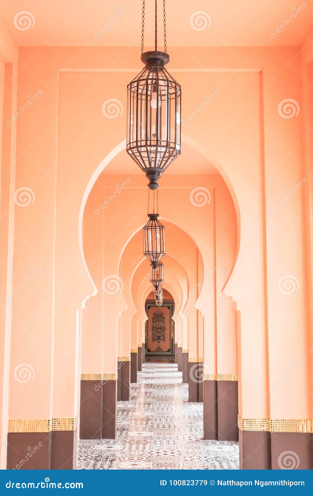 Beautiful Architecture Morocco Style Stock Image - Image of pattern ...