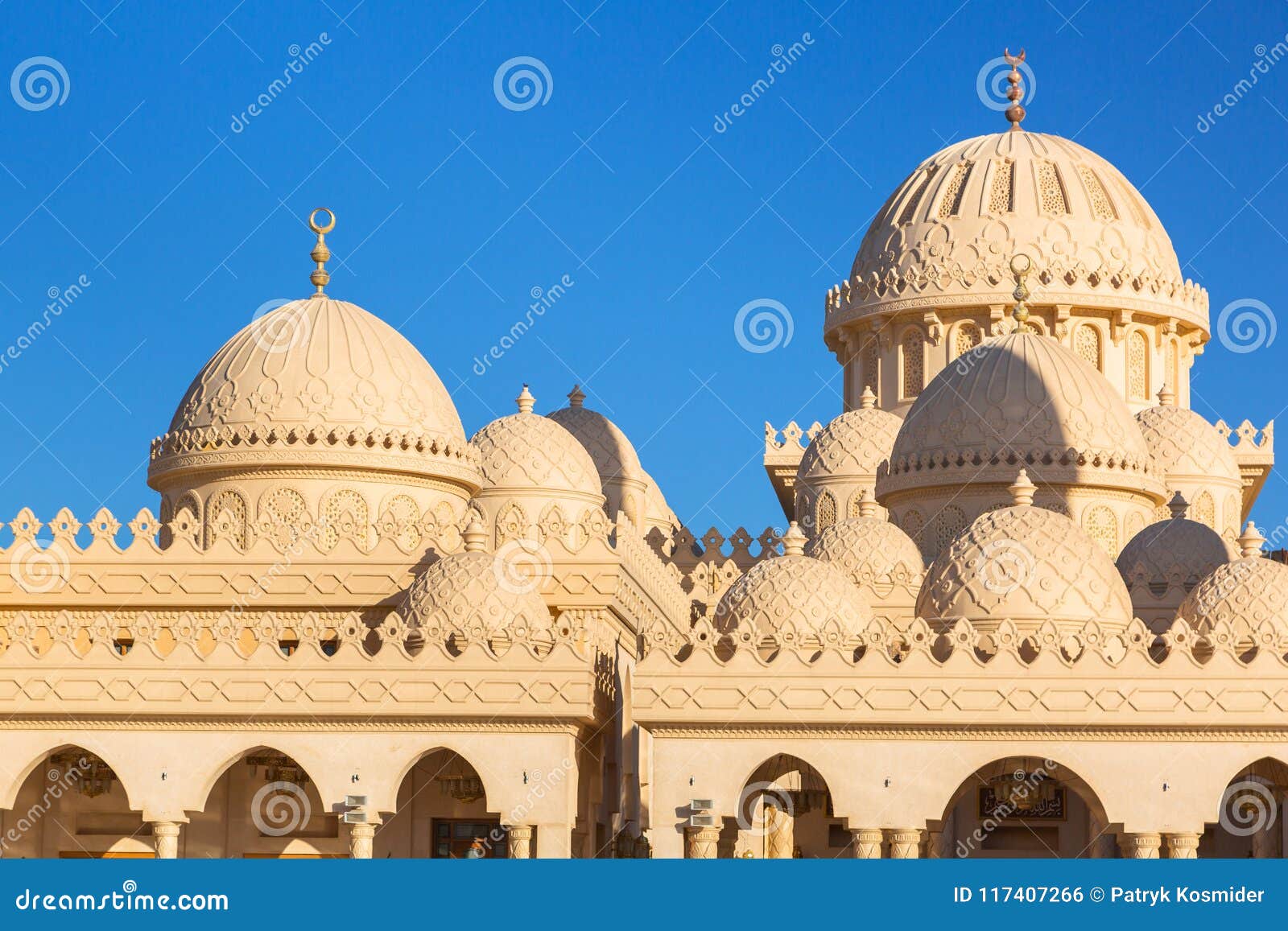 Beautiful Architecture of Mosque in Hurghada Stock Photo - Image of ...