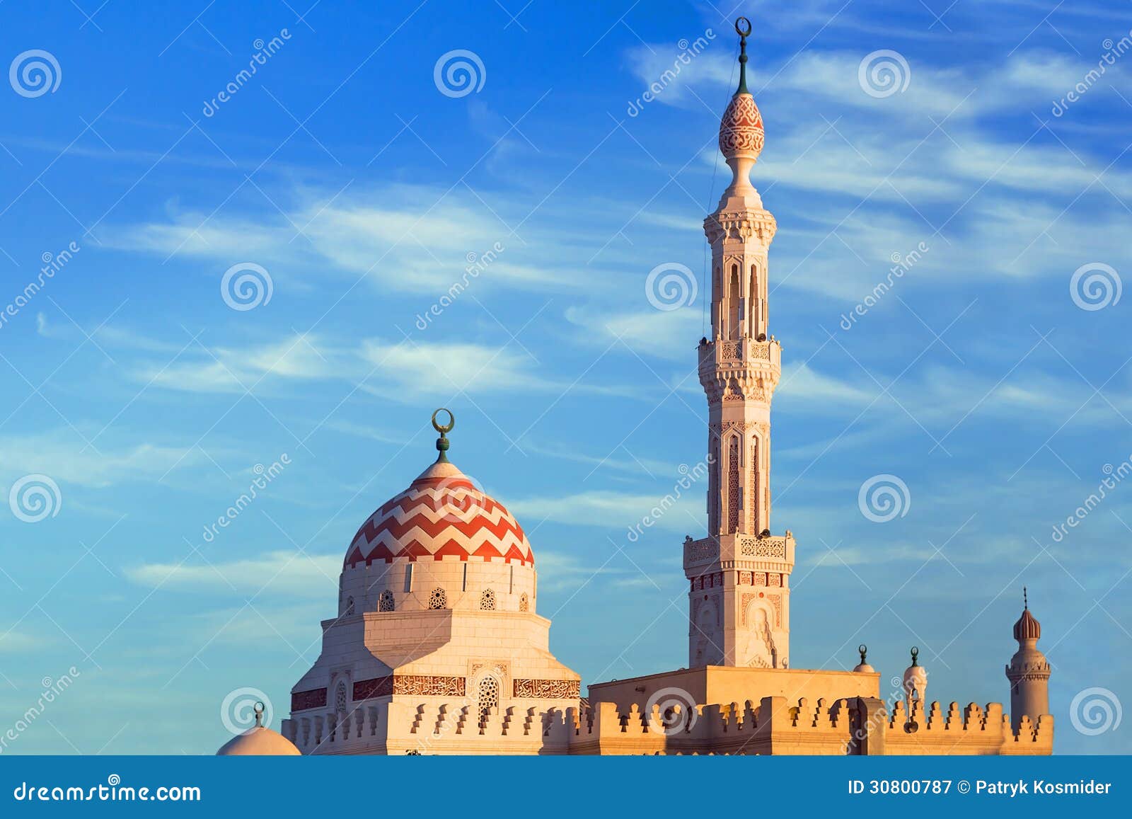 Beautiful Architecture of Mosque in Luxor Stock Image - Image of church ...