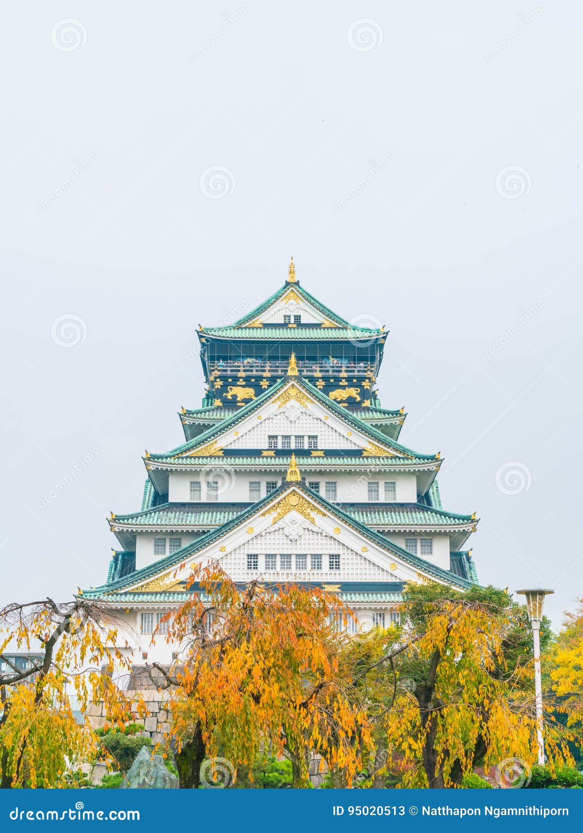 Beautiful Architecture at Osaka Castle Editorial Stock Photo - Image of ...