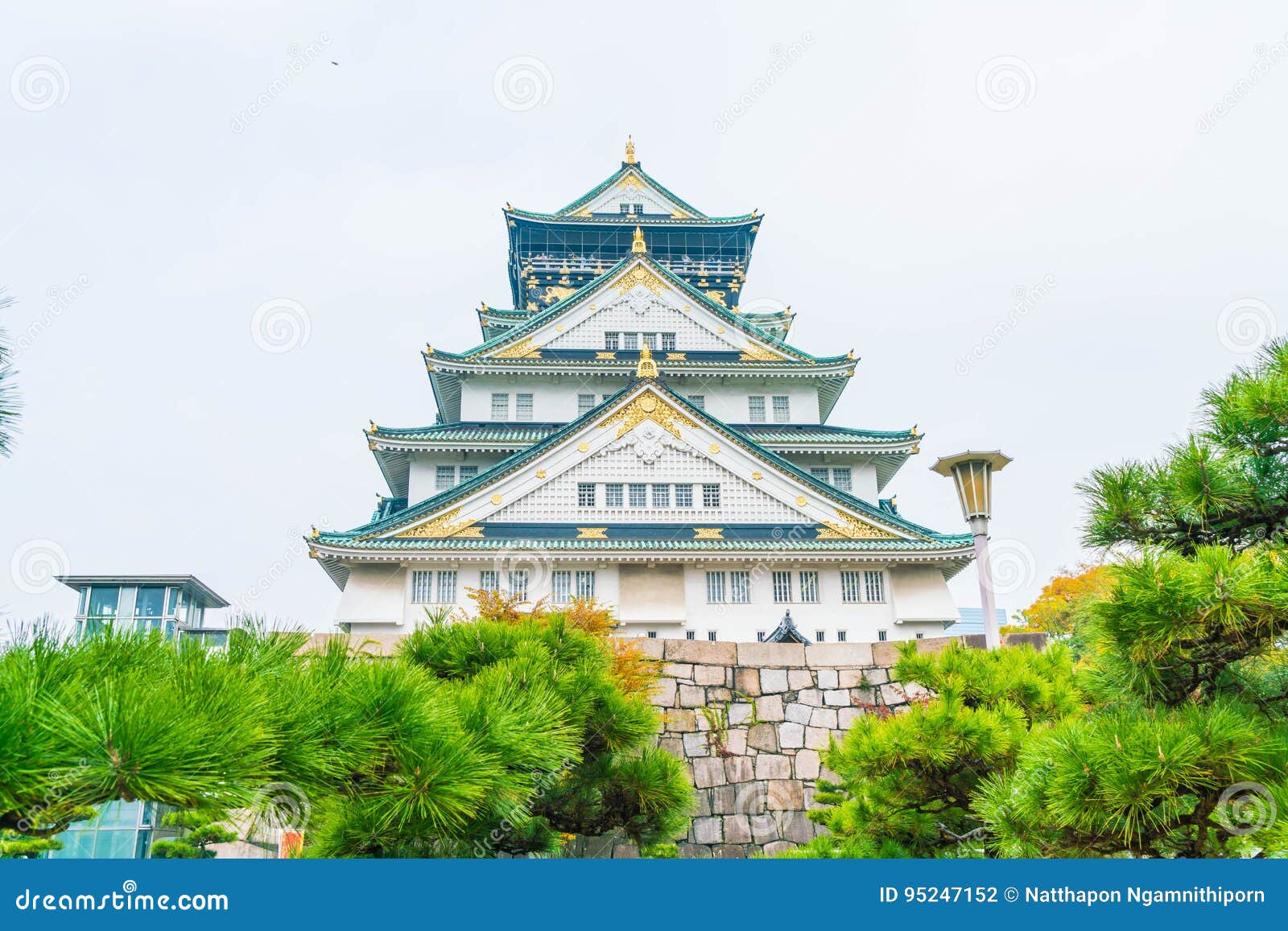 Beautiful Architecture at Osaka Castle Stock Photo - Image of tourist ...